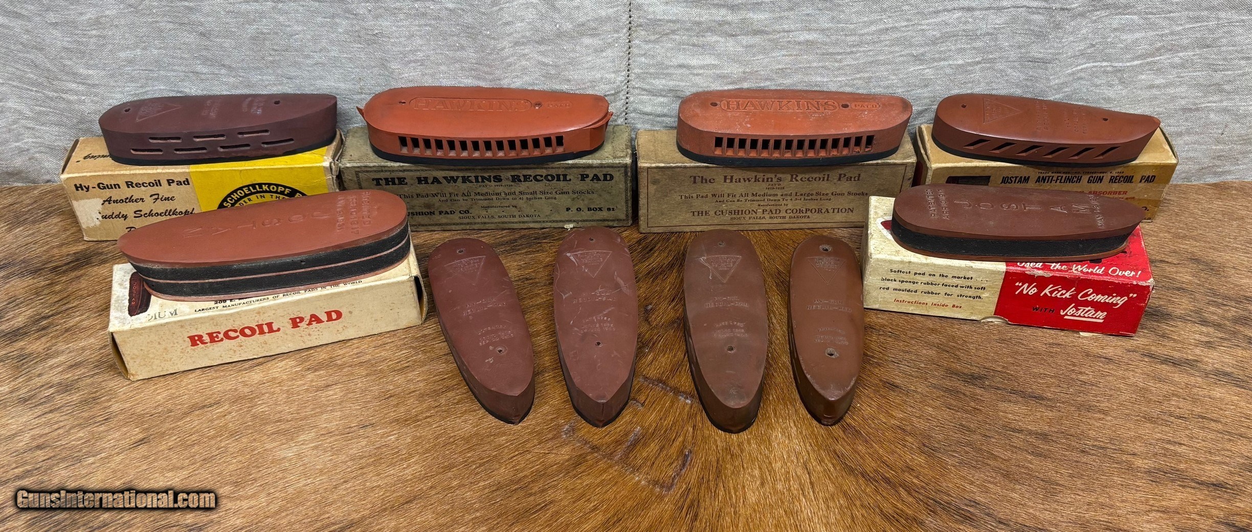 Vintage Shotgun Recoil Pads and Sights for Parker, Fox, LC Smith ...