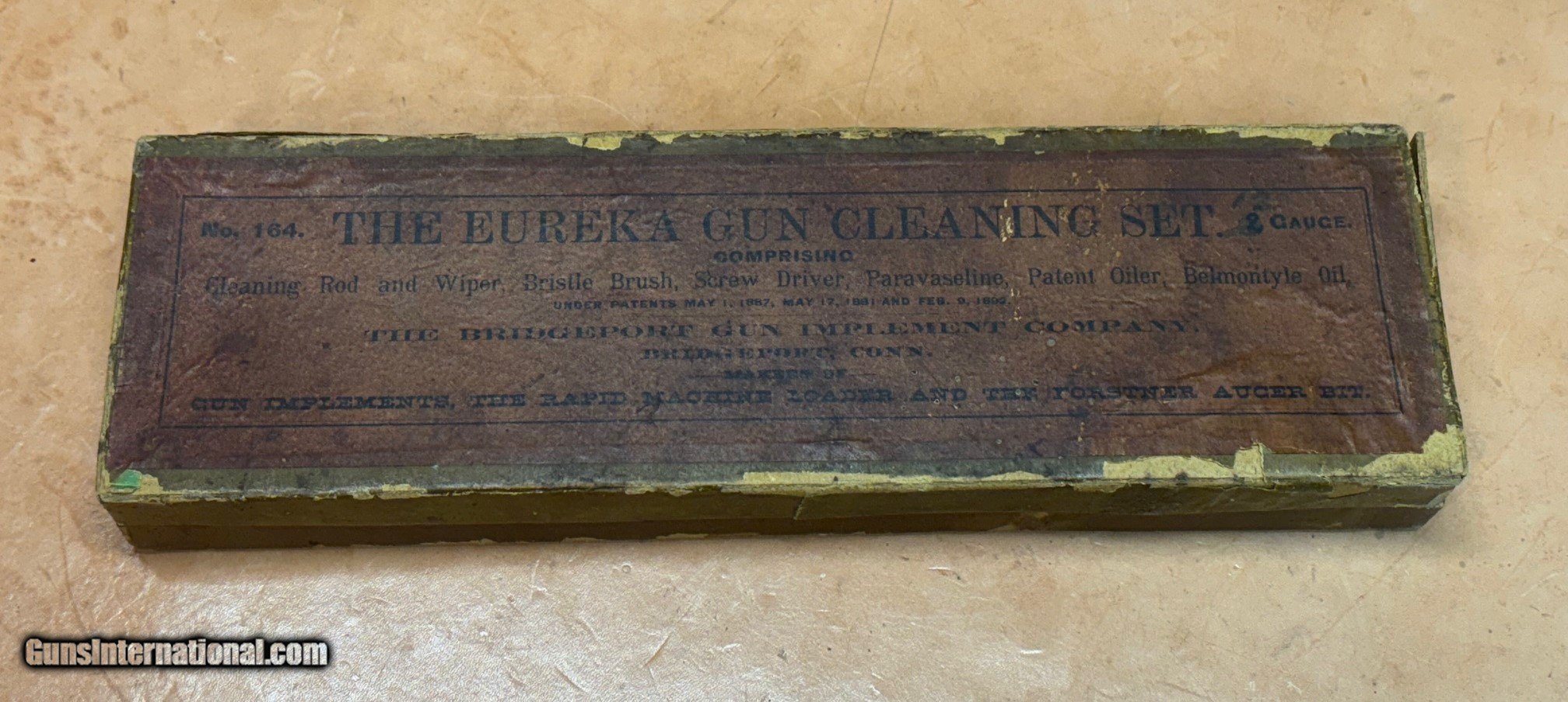 Vintage Eureka Gun Cleaning Set - Box Only - by BGI for sale