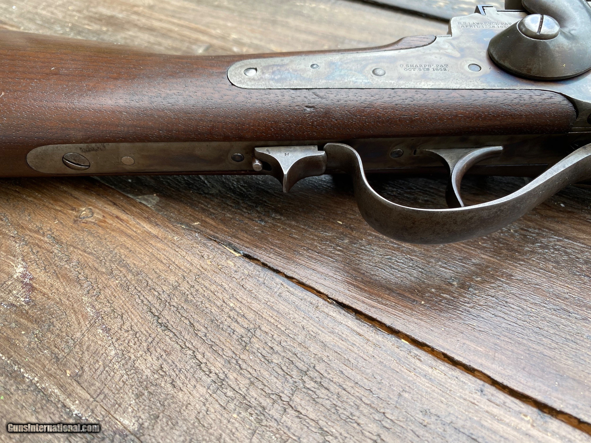 Rare High Condition 1859 Sharps Carbine-Case Colors! Patchbox!