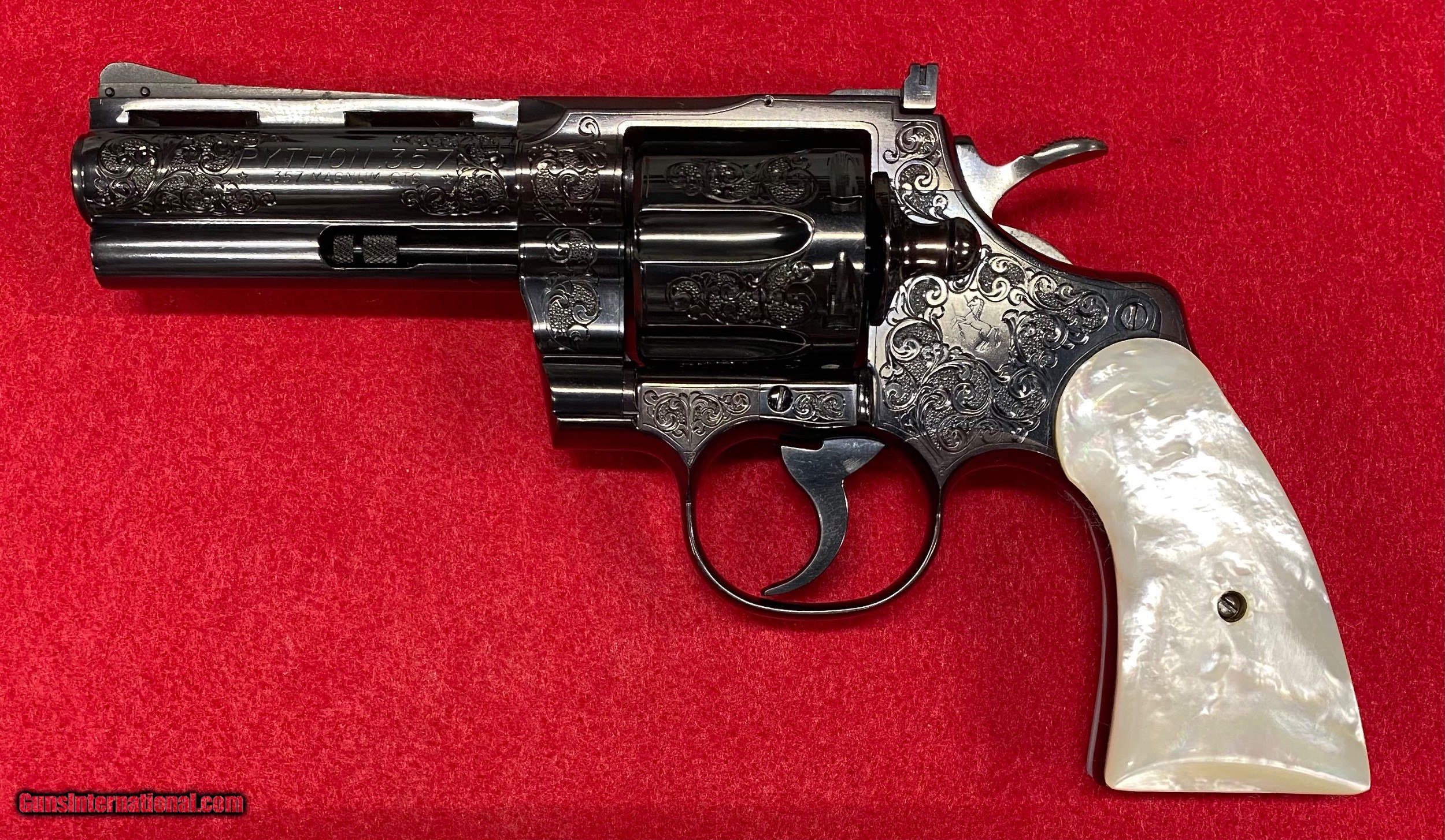 Vintage Engraved Colt Python .357 Royal Blue Mfg. in 1966