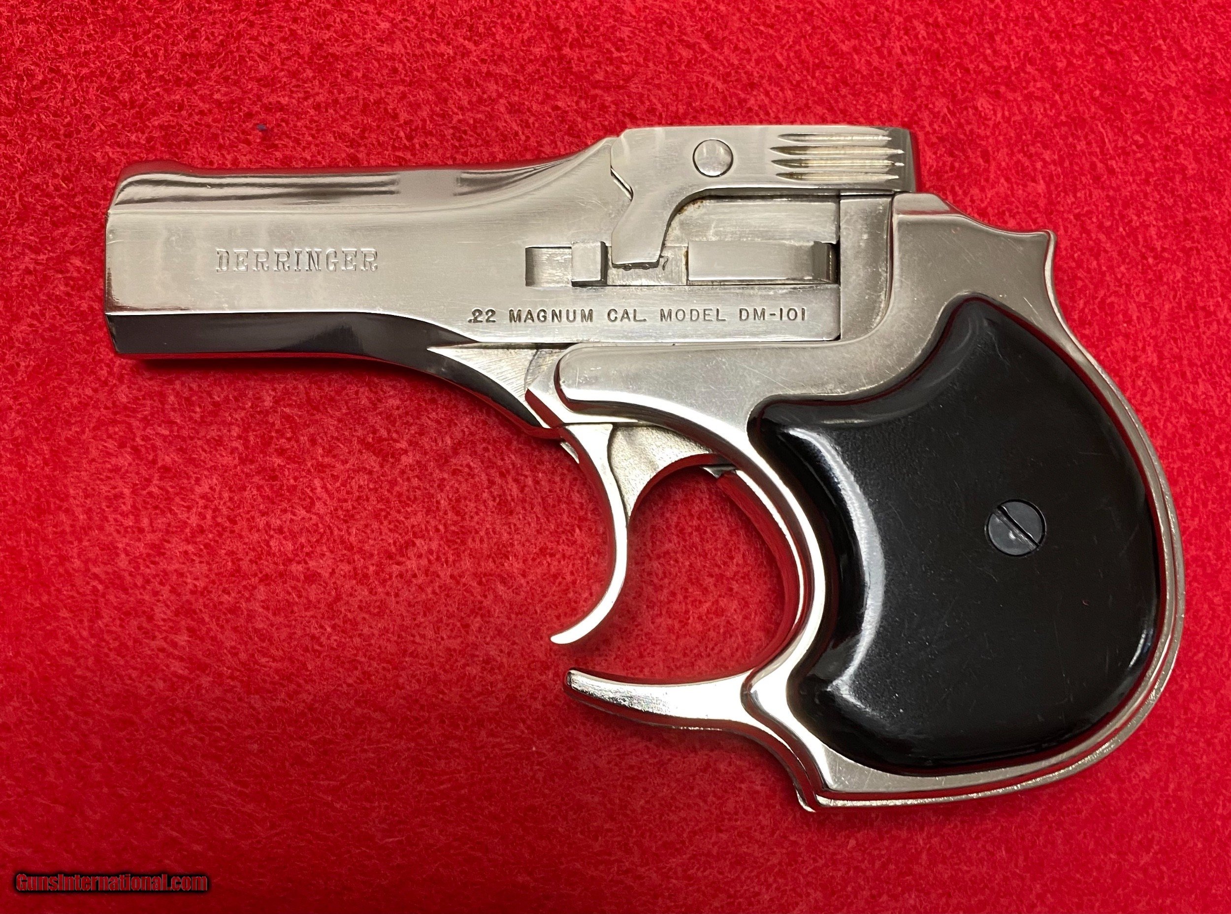 Vintage High Standard Nickel Derringer .22 Magnum Manufactured in 1972