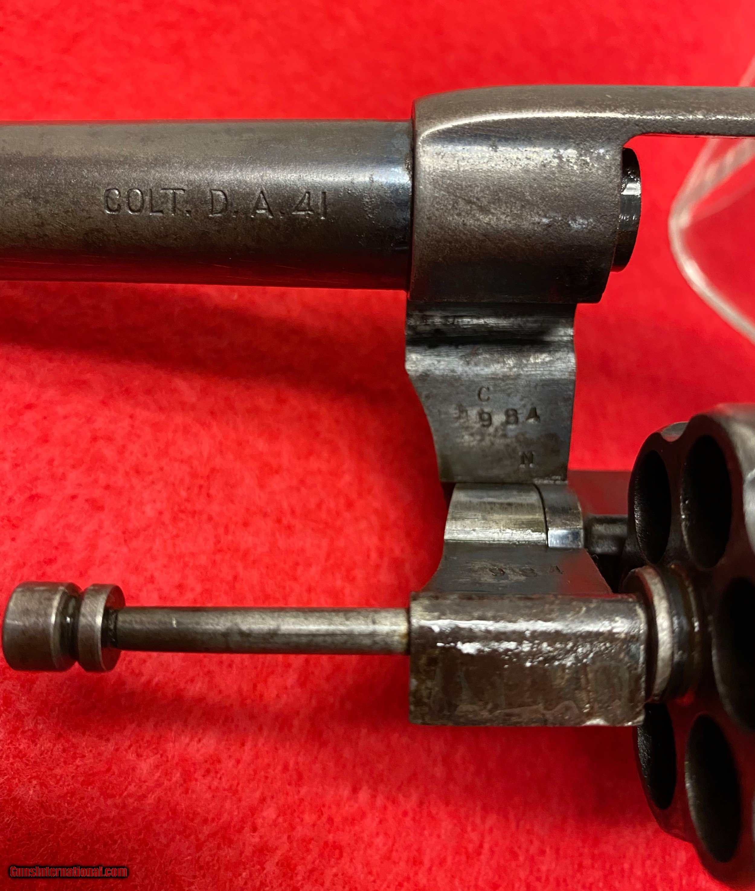 Vintage Colt New Army/Navy D.A. Revolver .41 Colt with 4 1/2” barrel ...