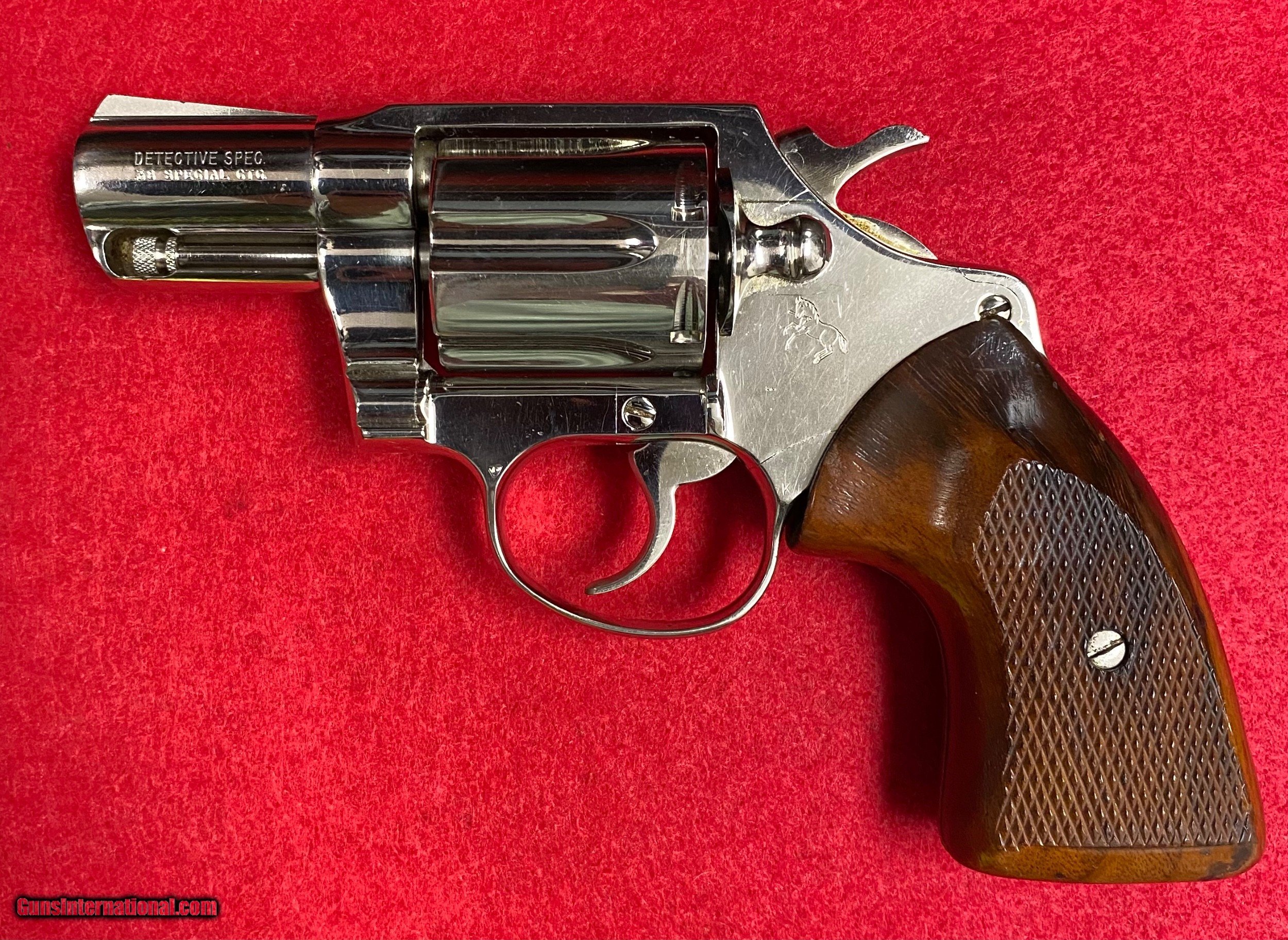 Vintage Colt Detective Special .38 Third Issue Nickel Snub Manufactured ...