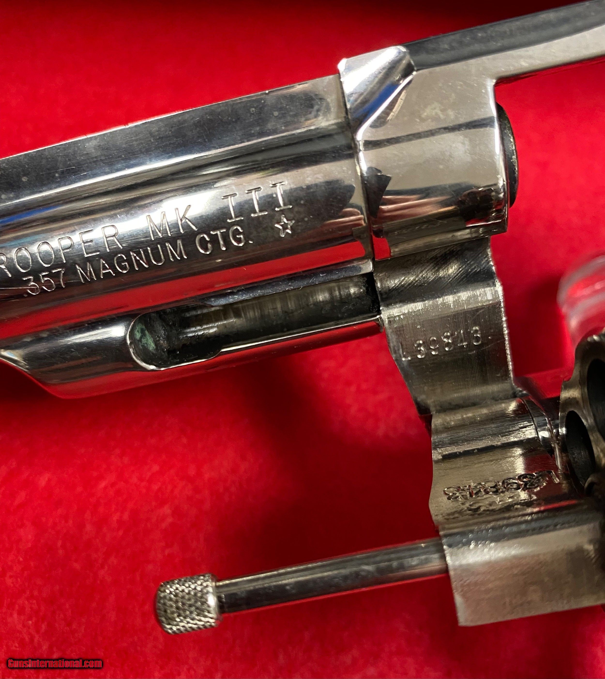 Vintage Colt Trooper Mk III .357 Magnum Nickel Revolver with 6” Barrel ...