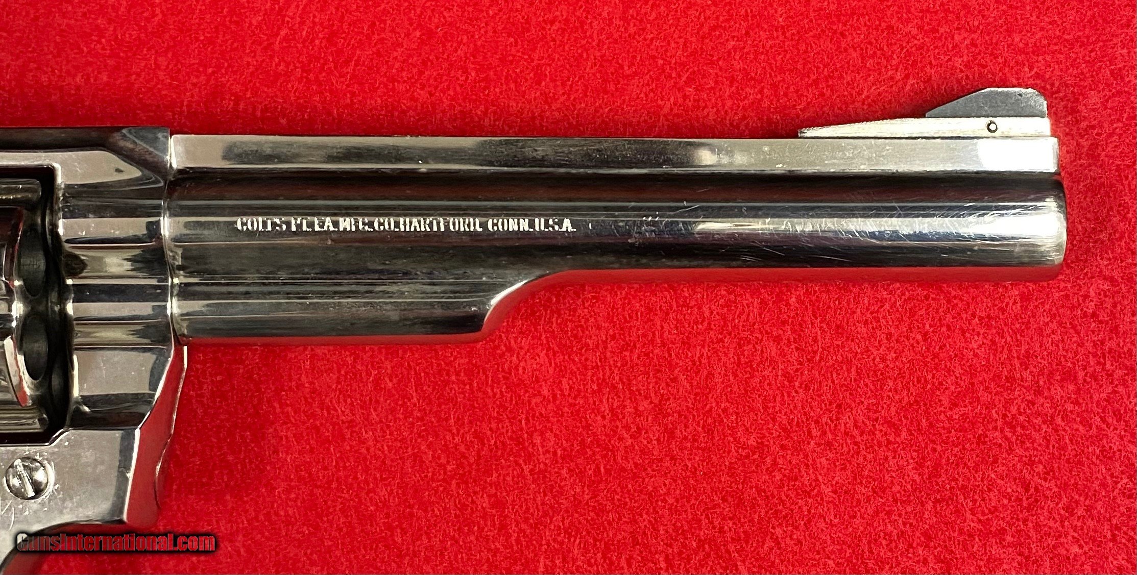 Vintage Colt Trooper Mk III .357 Magnum Nickel Revolver with 6” Barrel ...