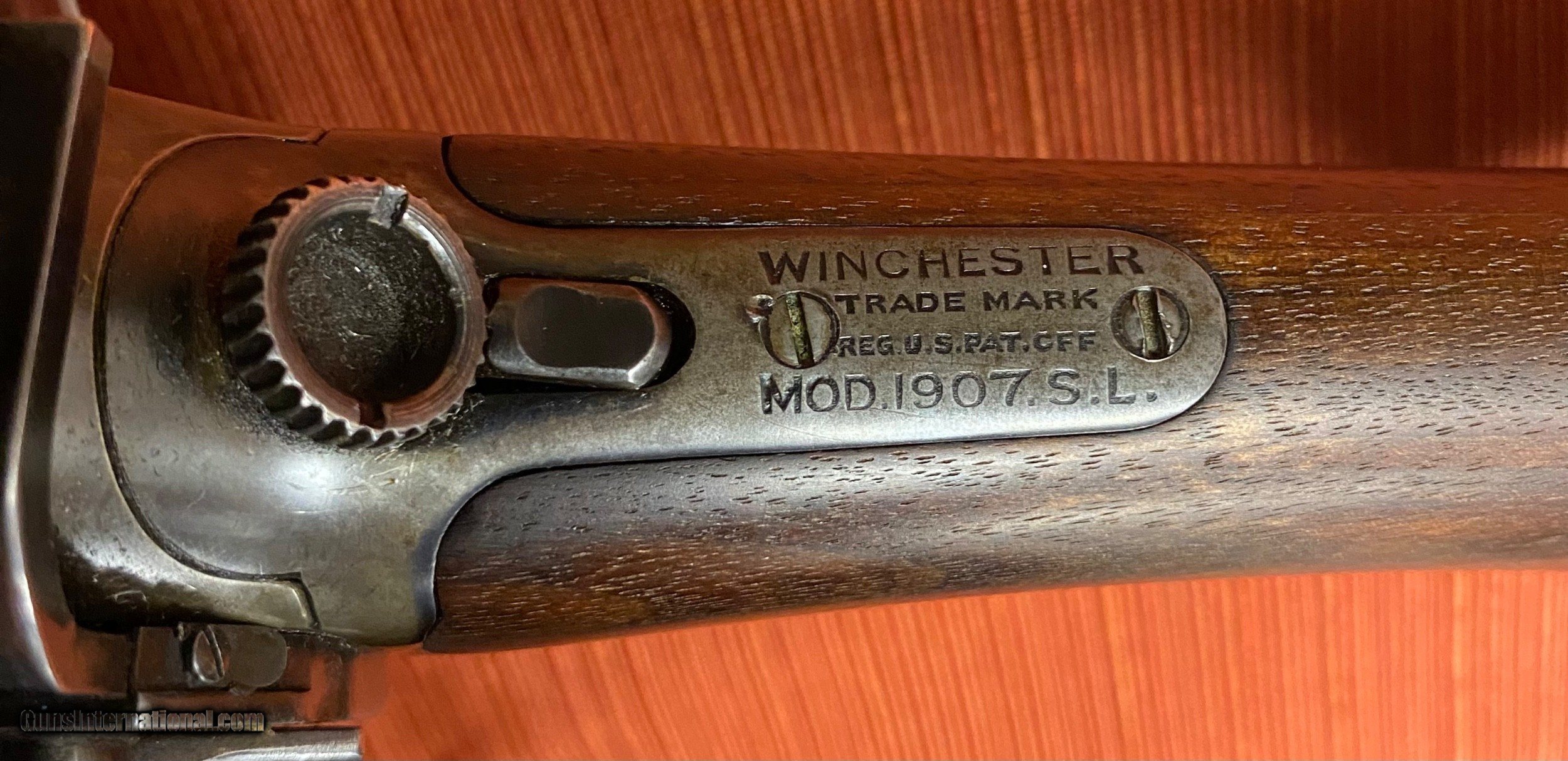 Vintage Winchester Model 1907 Semi Automatic Self Loading .351 Rifle ...
