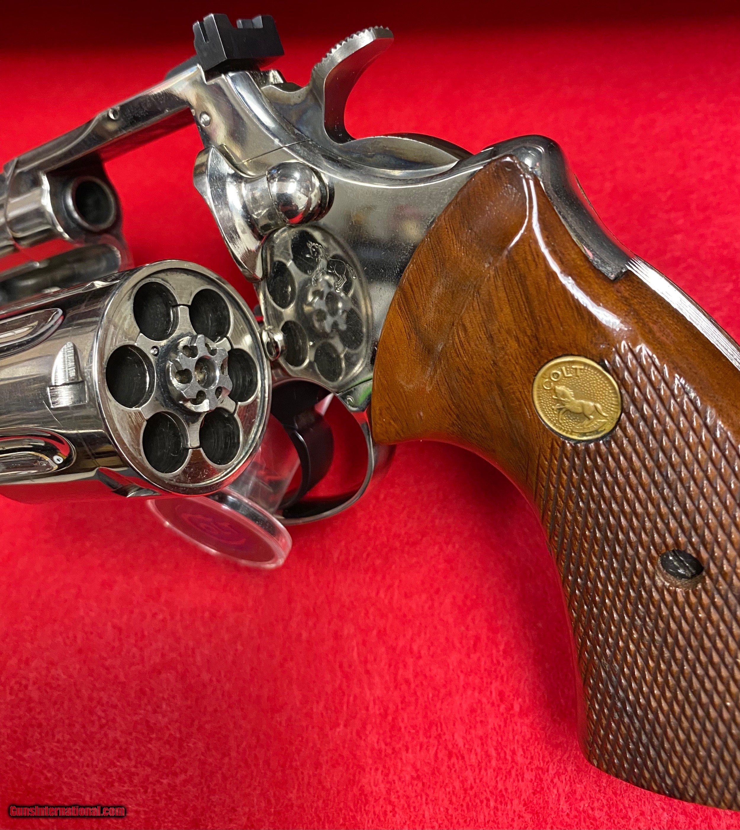 Vintage Colt Trooper Mark III .357 Magnum Revolver with Nickel Finish ...
