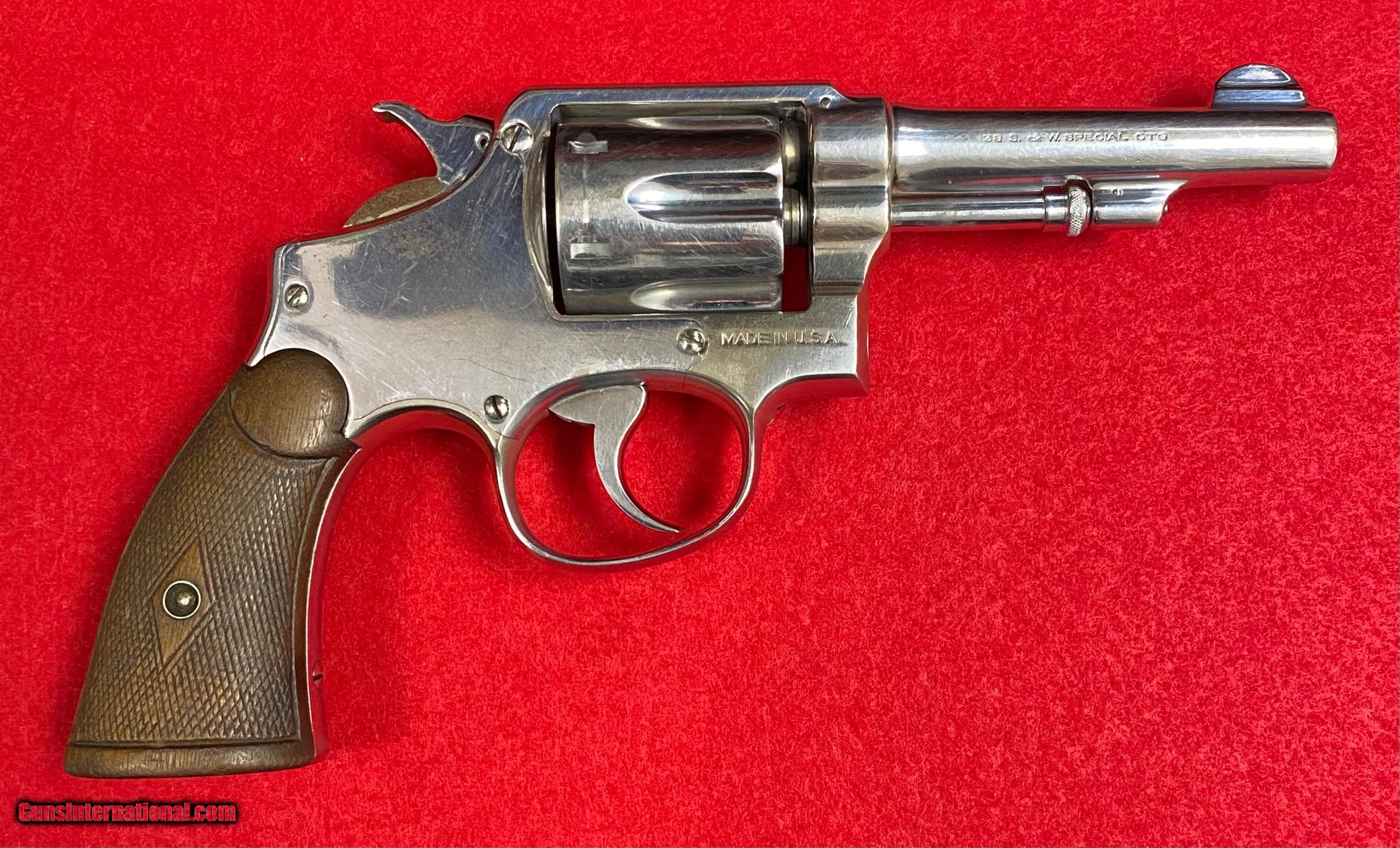 Vintage S&W Model 1905 .38 Special Military & Police Revolver in Nickel ...