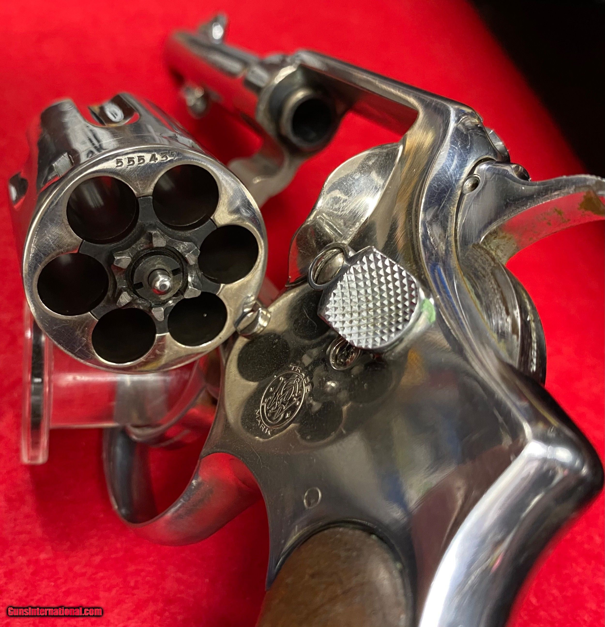 Vintage S&W Model 1905 .38 Special Military & Police Revolver in Nickel ...