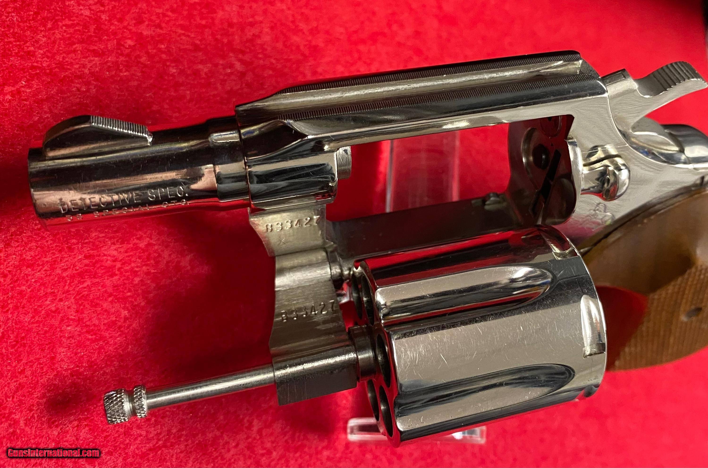 Vintage Colt Detective Special 2nd Issue .38 Special Nickel Snub Nose ...