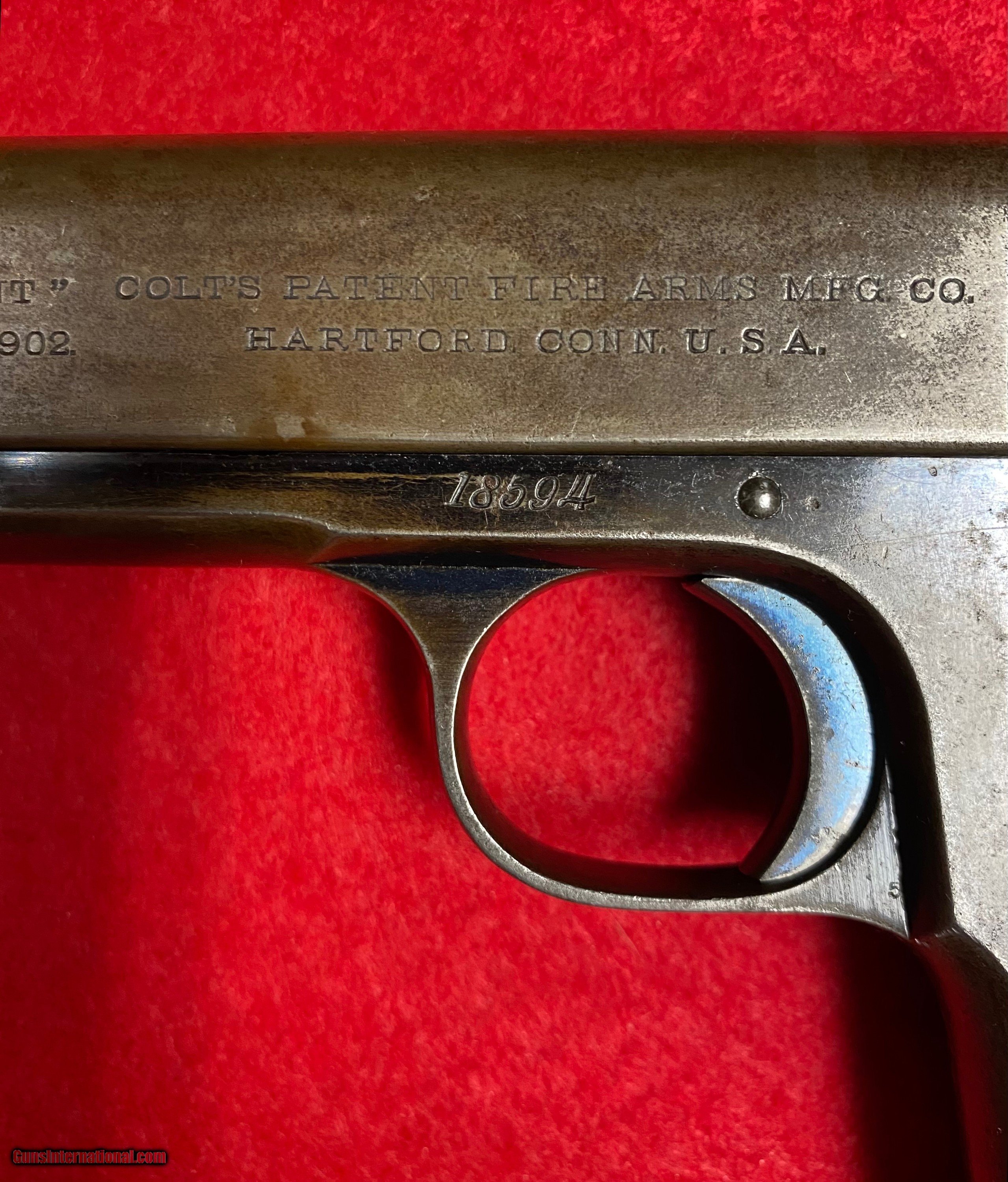 Vintage Colt 1903 Pocket Hammer Automatic .38 ACP Early Gun with ...