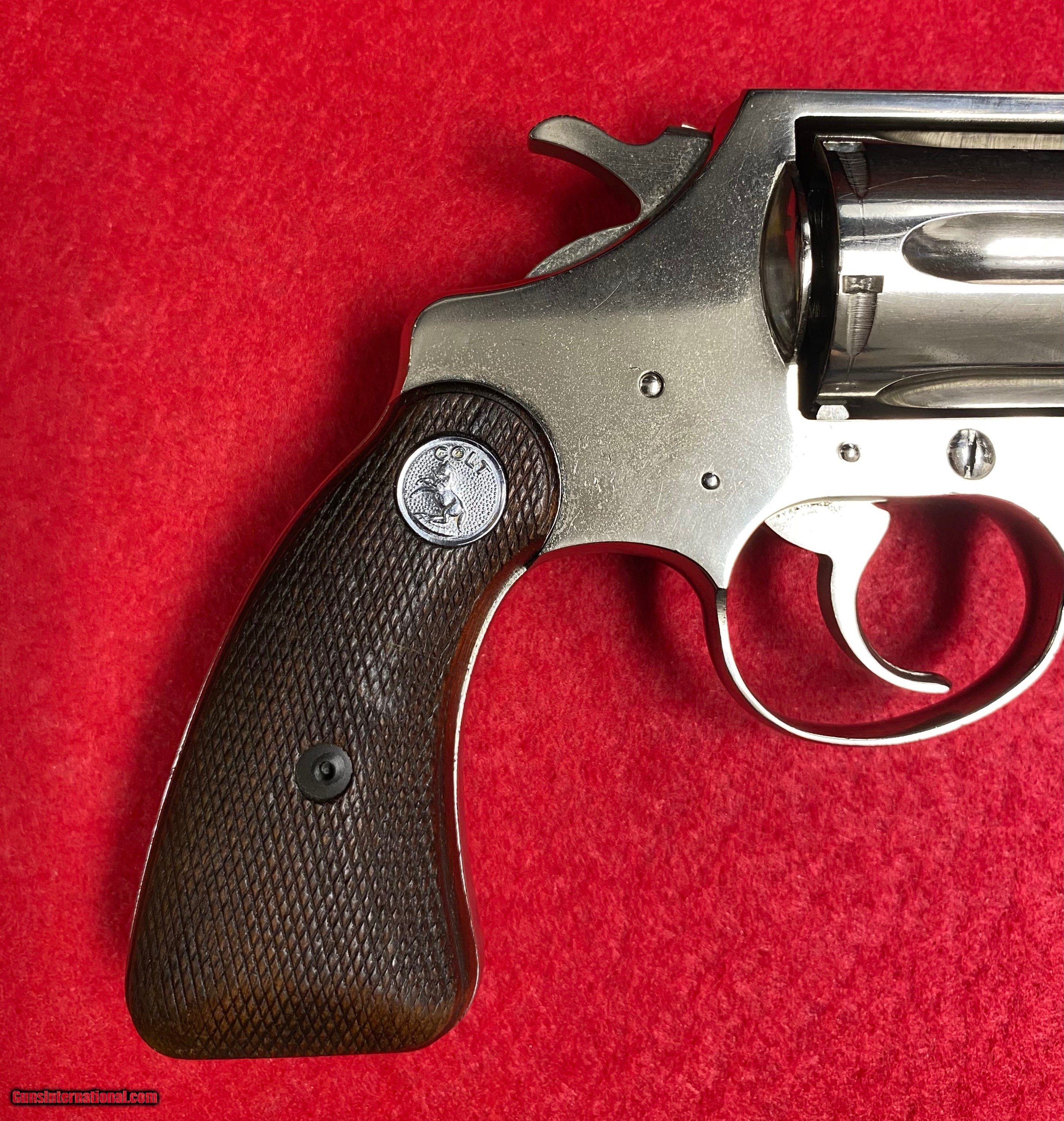 Vintage Colt Detective Special 2nd Issue .38 Special Nickel Revolver in ...