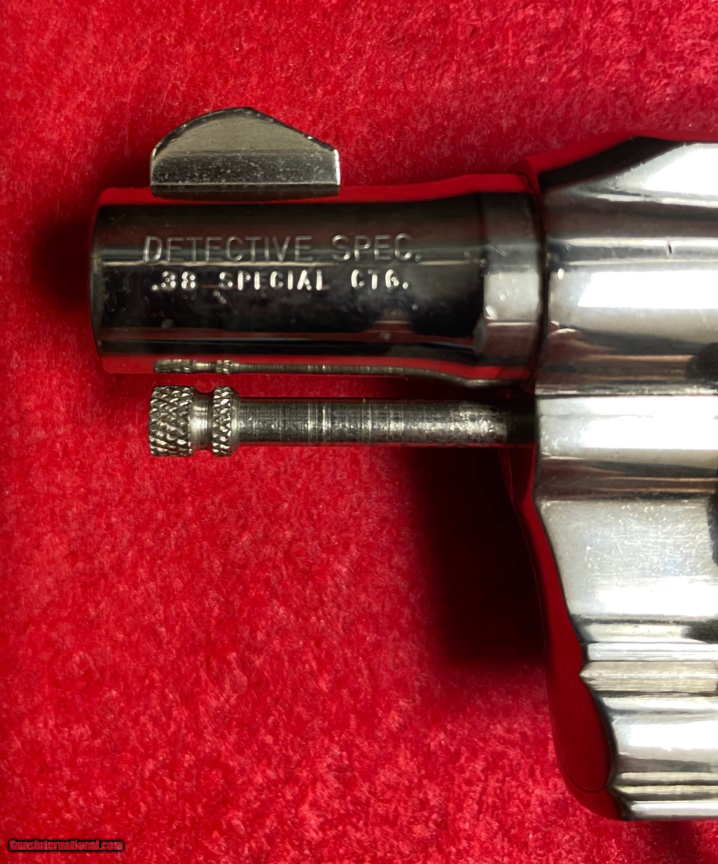 Vintage Colt Detective Special 2nd Issue .38 Special Nickel Revolver in ...