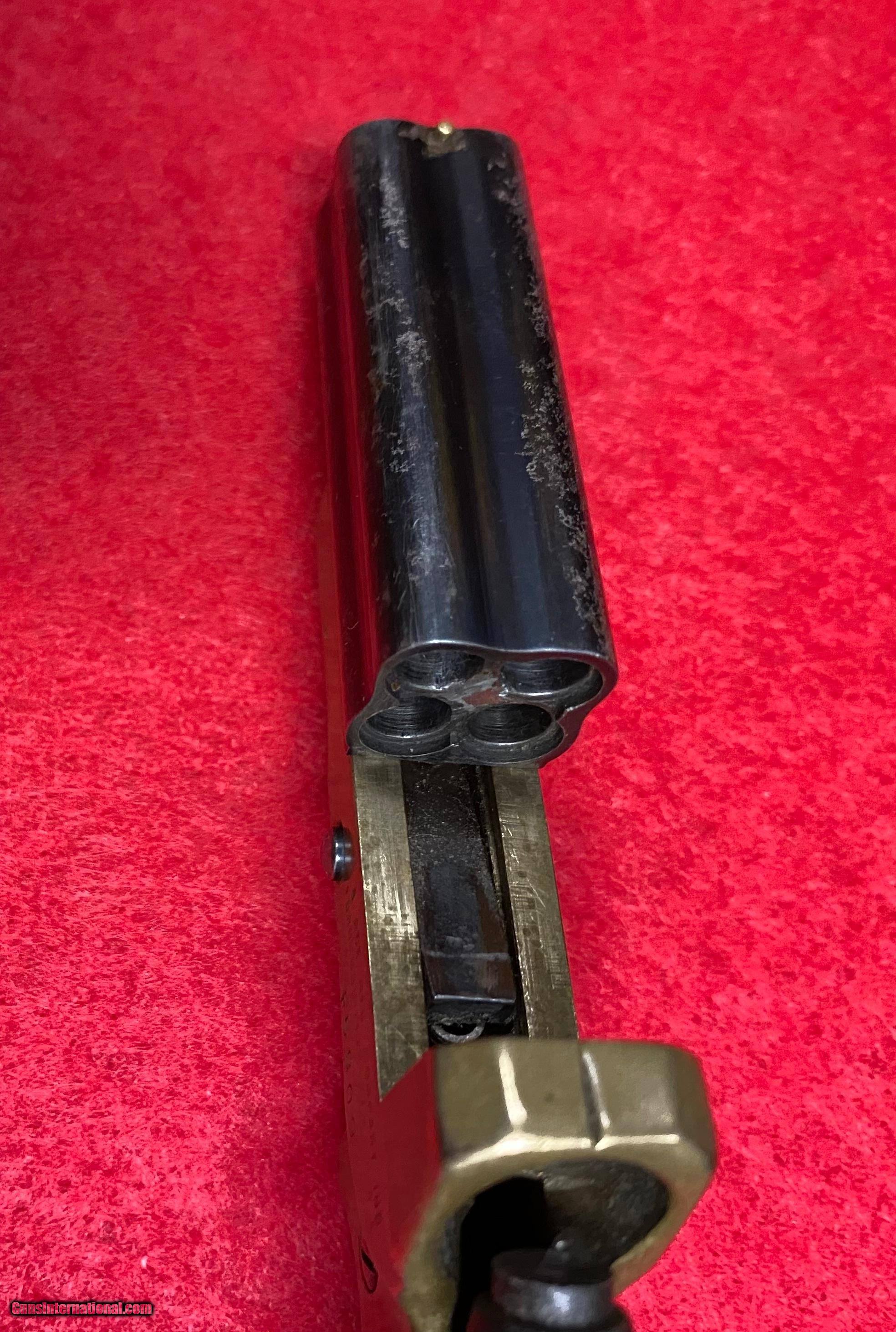 Vintage American Made Four Barrel Pepperbox Derringer .22 from Four ...