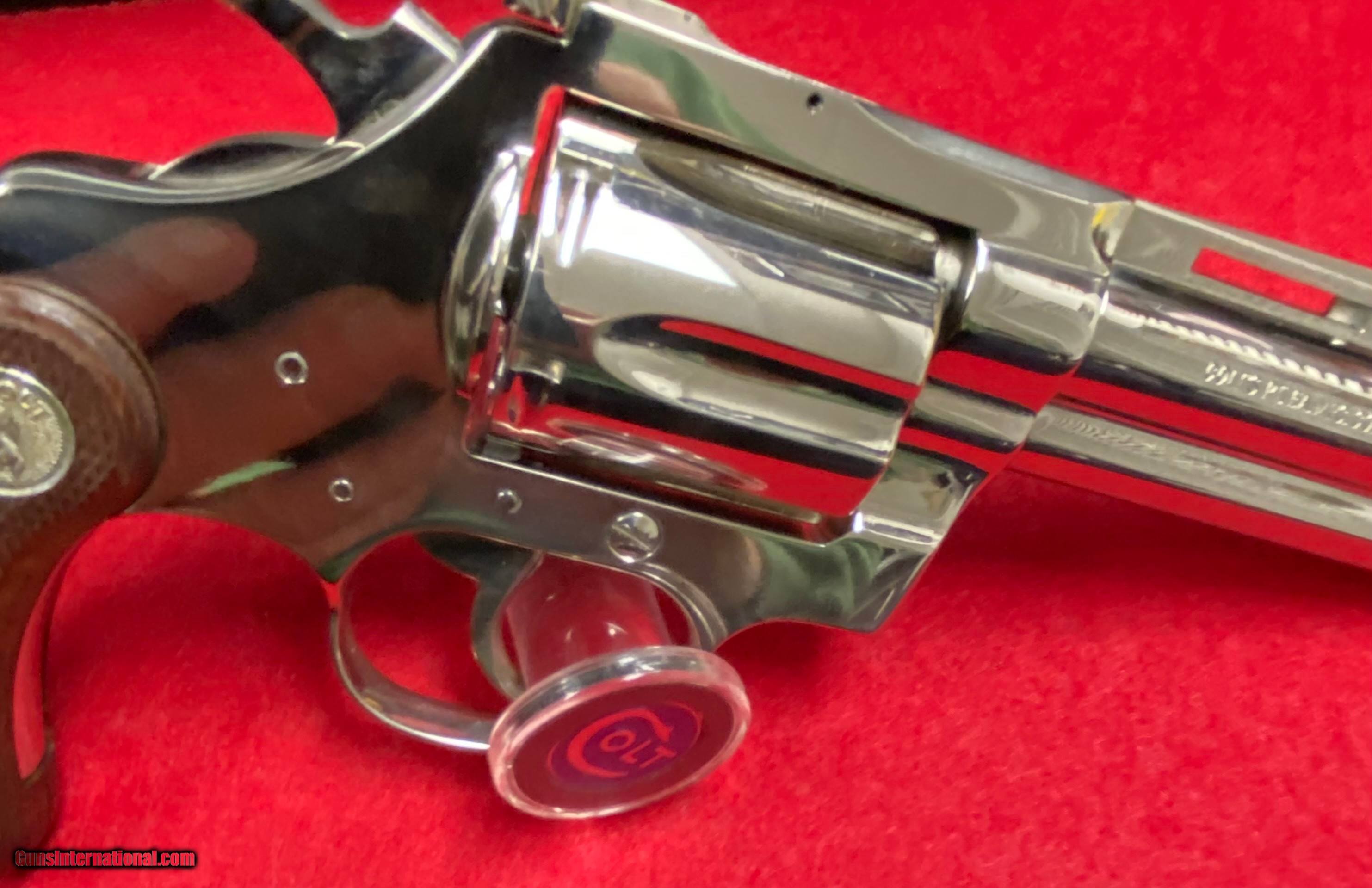 Vintage Colt Diamondback Revolver .38 Special Nickel Finish and 4 ...