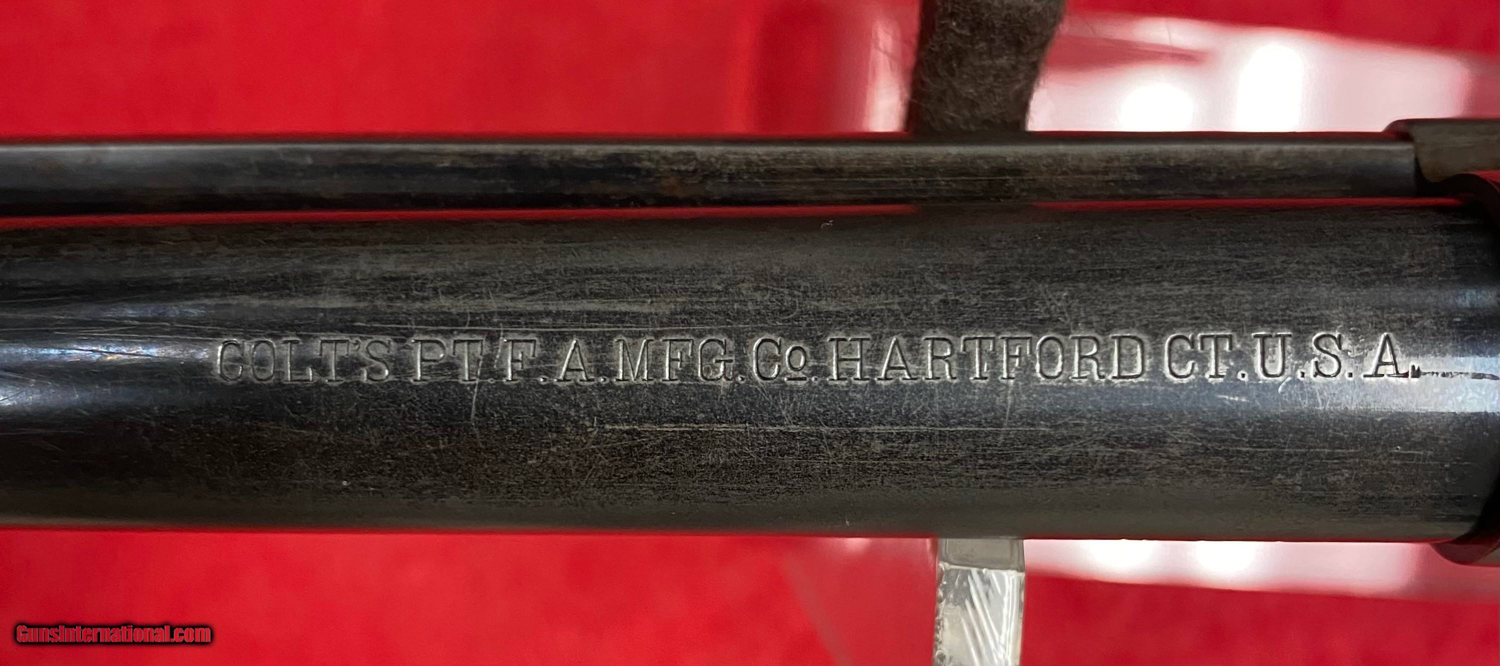 Vintage Colt SAA Revolver .38-40 with Colt Letter Manufactured in 1902.