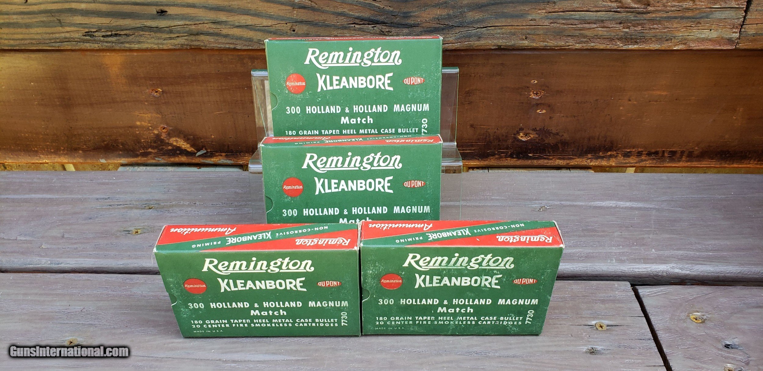 Remington Kleanbore Brand, 300 H&H Magnum, 180 Grain, Match "Taper Heal ...
