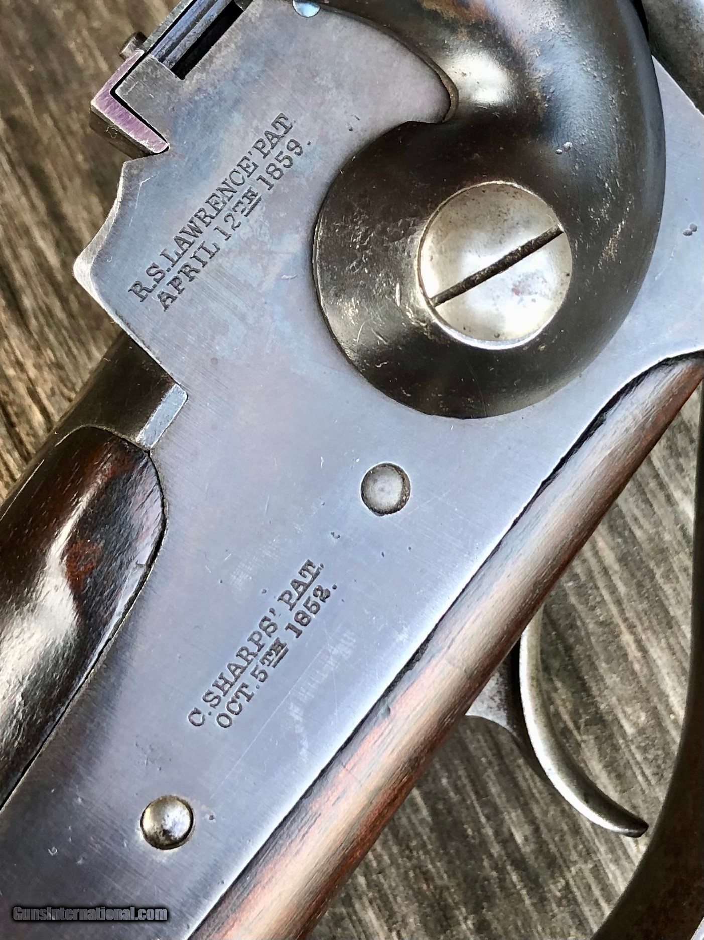 VERY HANDSOME HISTORIC CIVIL WAR PERCUSSION SHARPS NEW MODEL 1859 ...