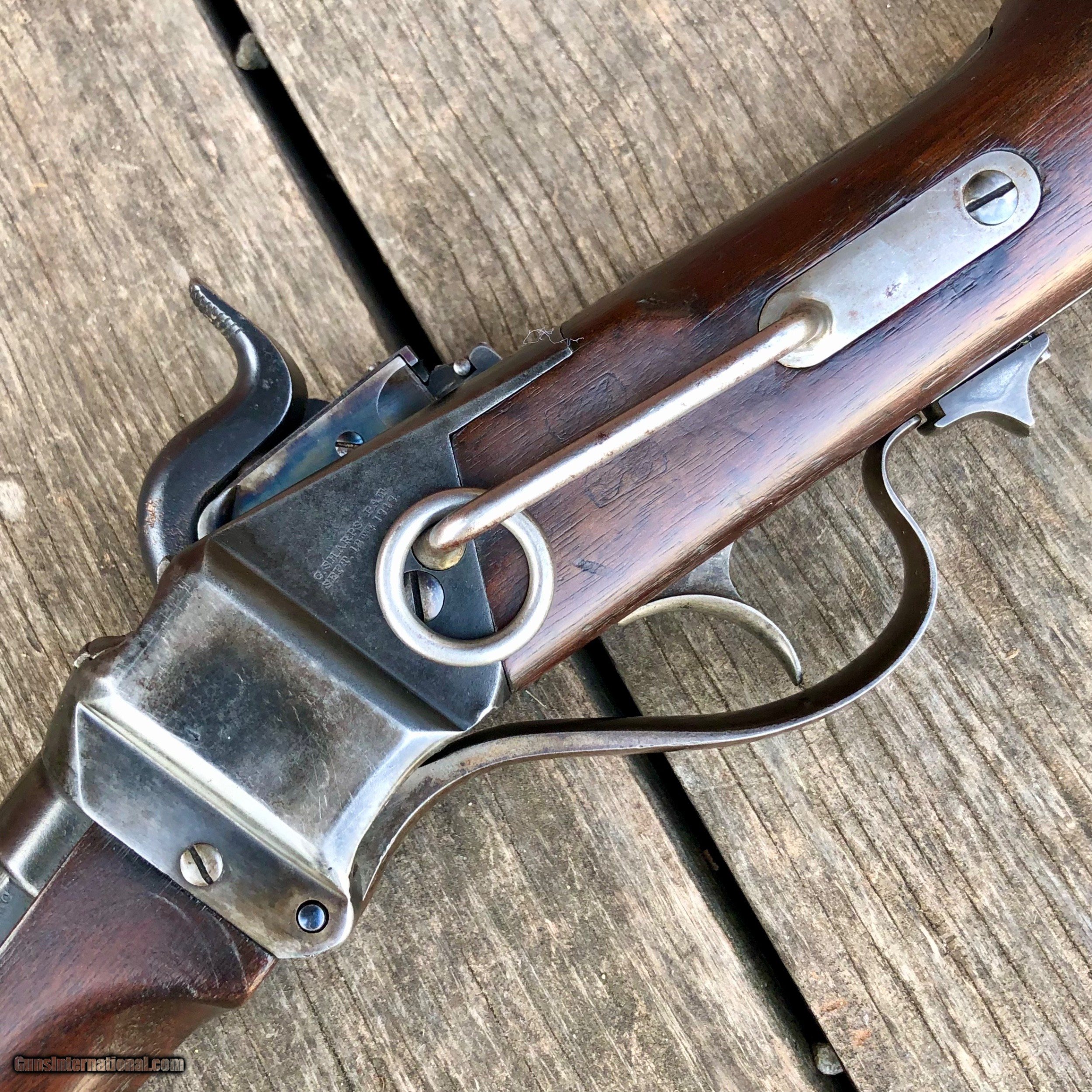 VERY HANDSOME HISTORIC CIVIL WAR PERCUSSION SHARPS NEW MODEL 1859 ...