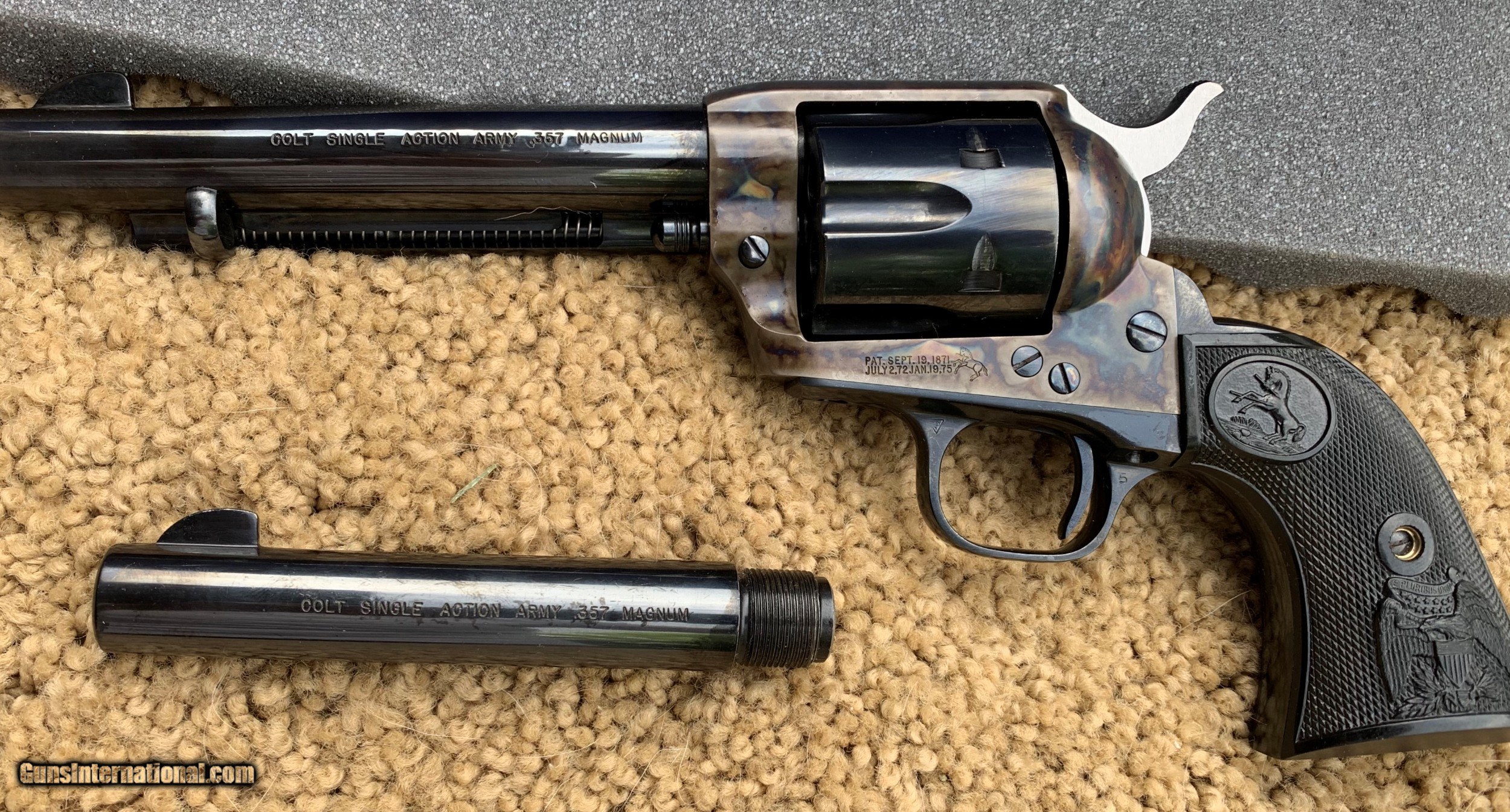 Colt SAA Blue Case Color 357 Mag Latest Production 5.5" Barrel with ...