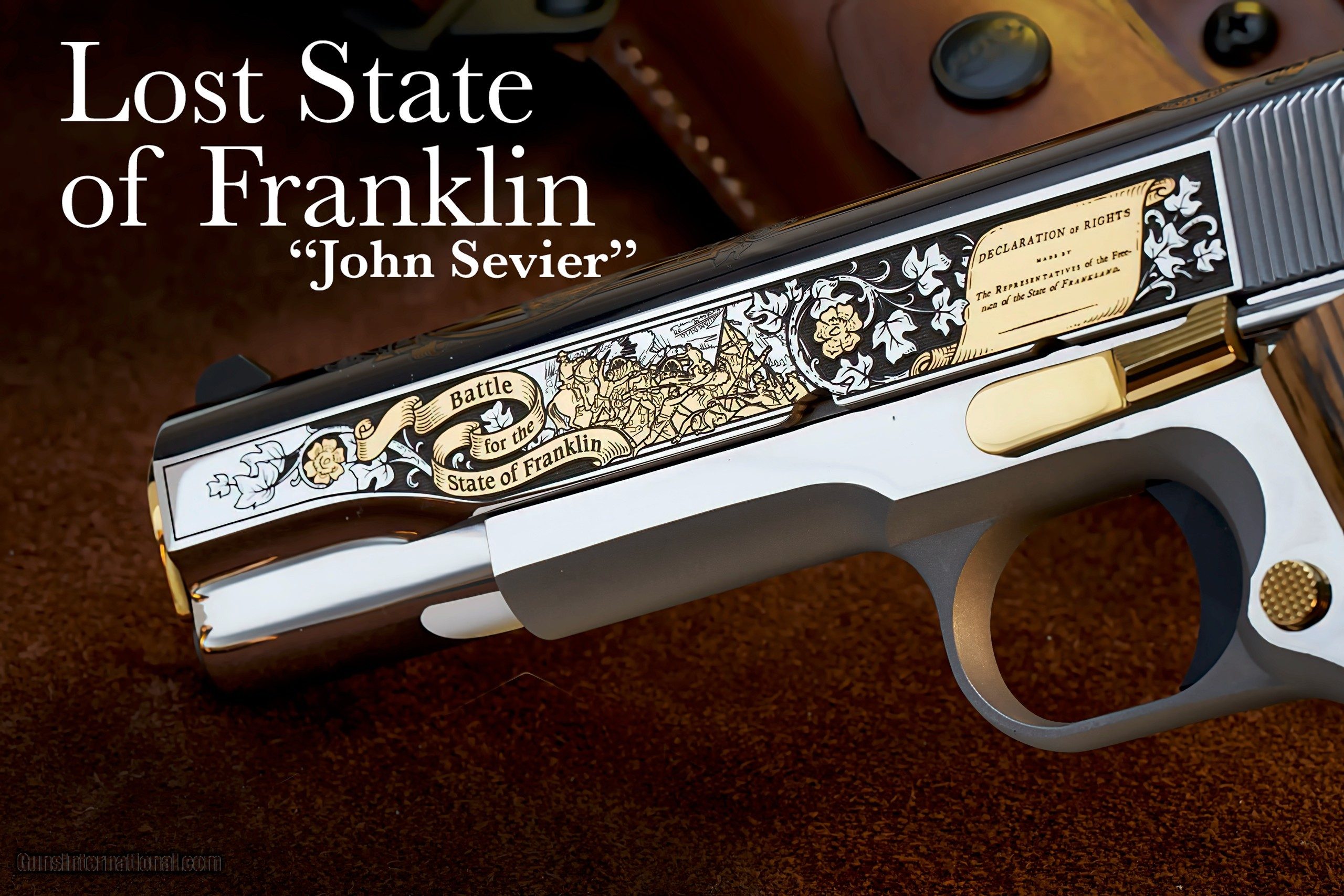 SK CUSTOMS - THE LOST STATE OF FRANKLIN - JOHN SEVIER COLT 1911 45acp