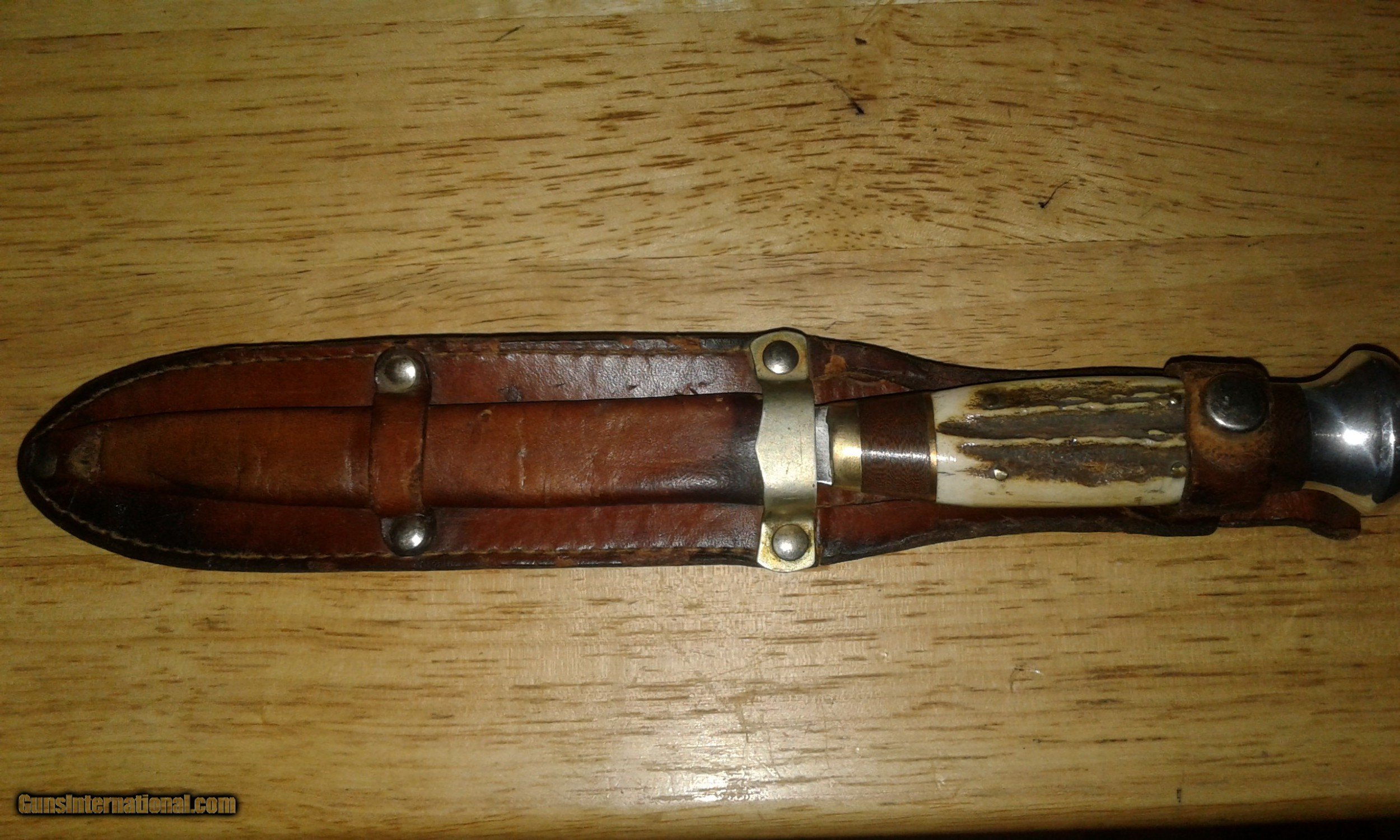 Custom stag handled dagger