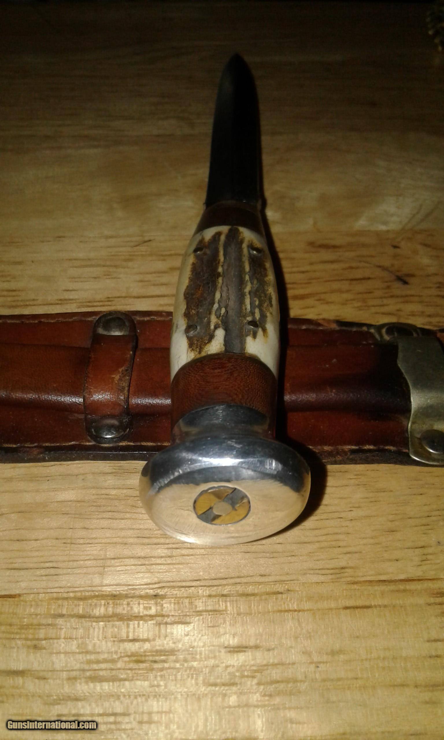 Custom stag handled dagger