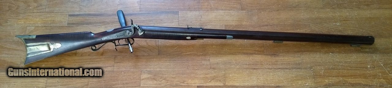 BEAUTIFUL .36 Percussion Half Stock Target Rifle - Known Maker