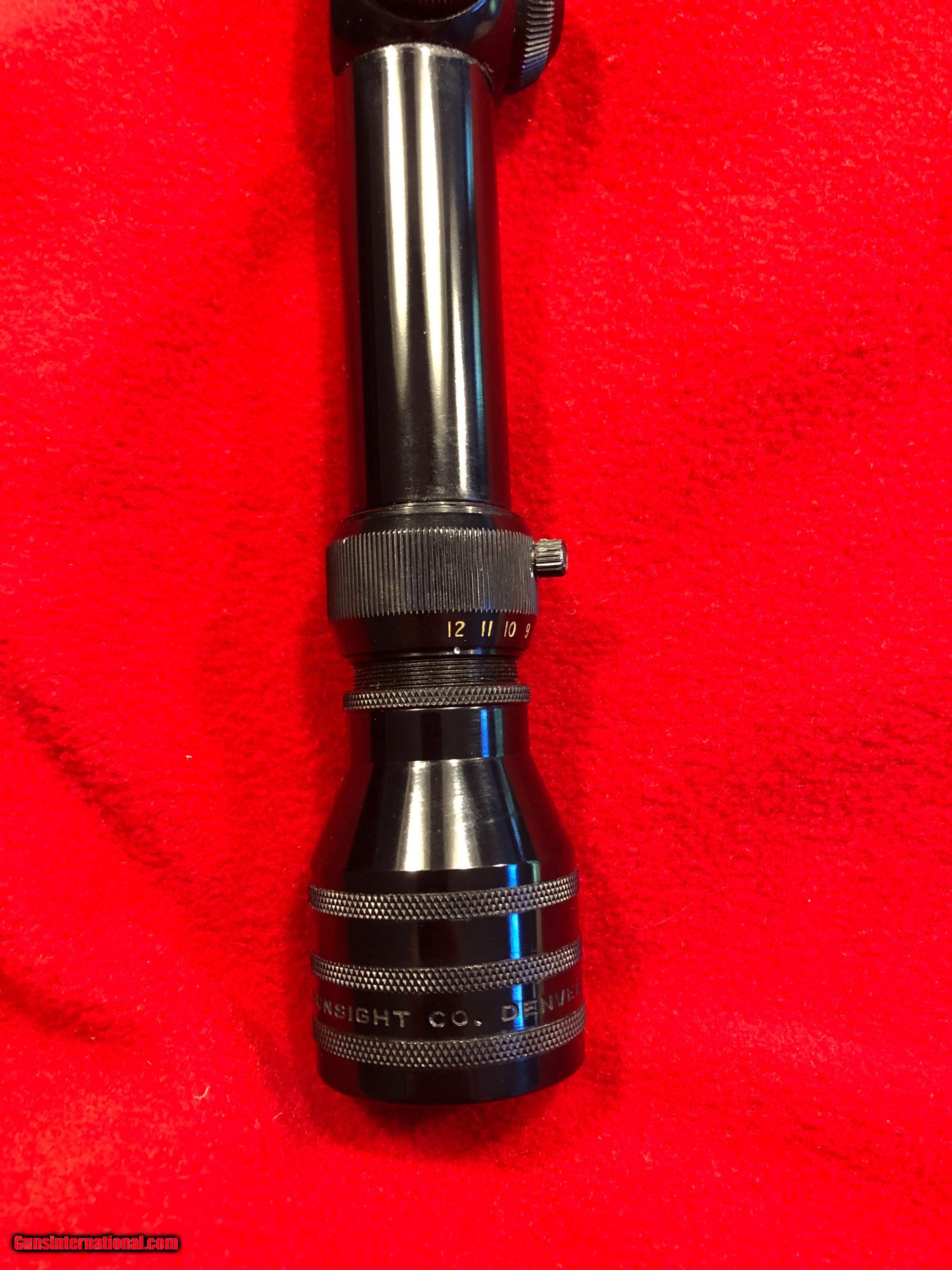 Redfield Gunsight Company ** Denver Colorado ** Made in USA ** Vintage 4x12 Power Scope with ...