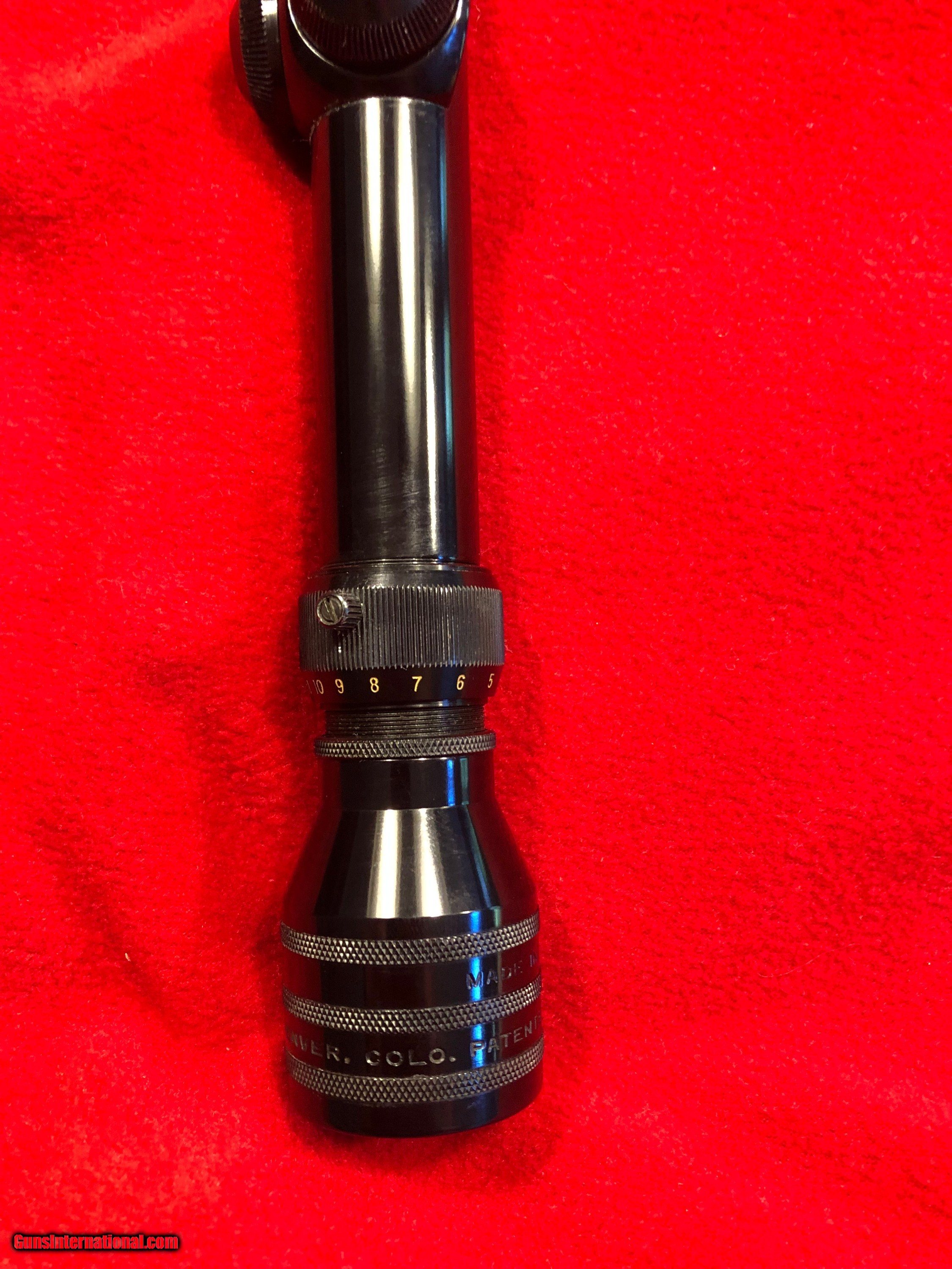 Redfield Gunsight Company ** Denver Colorado ** Made in USA ** Vintage 4x12 Power Scope with ...