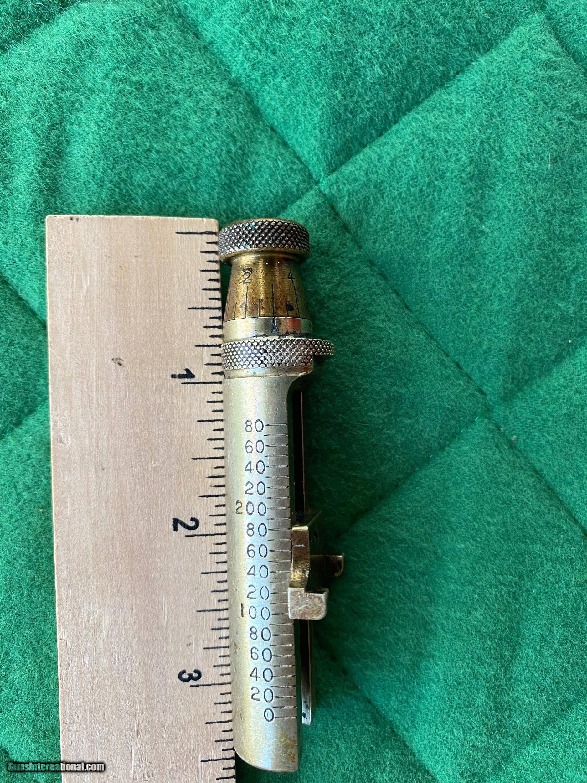 Desirable Type 2 P.J. O'Hare Rear Sight Micrometer Elevation Setting ...