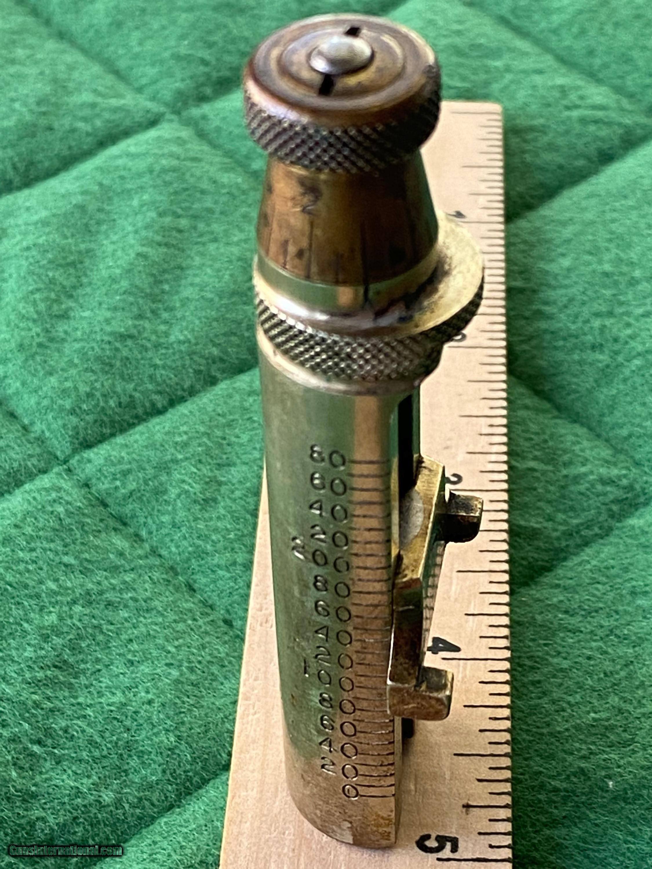 Desirable Type 2 P.J. O'Hare Rear Sight Micrometer Elevation Setting ...