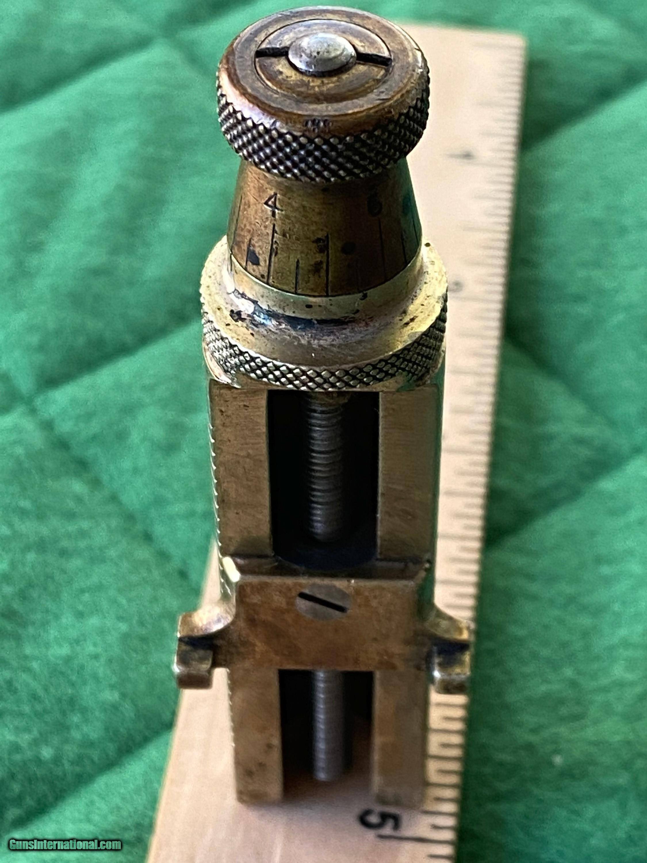 Desirable Type 2 P.J. O'Hare Rear Sight Micrometer Elevation Setting ...