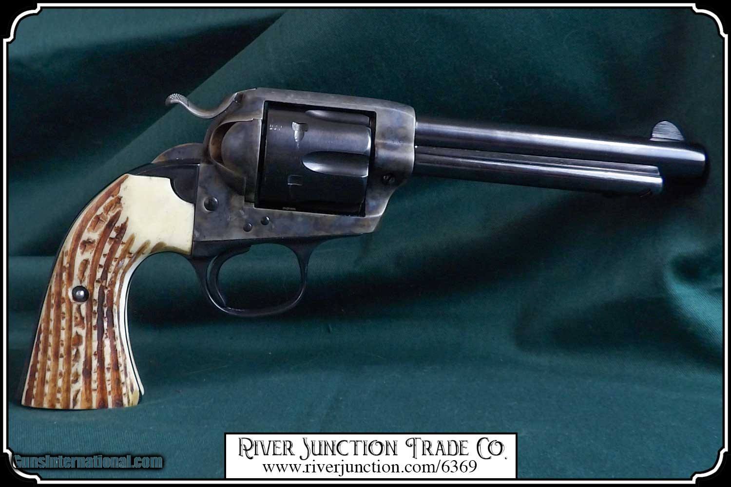 Antique Jigged Bone Grips for original Colt Bisley RJT# 6369