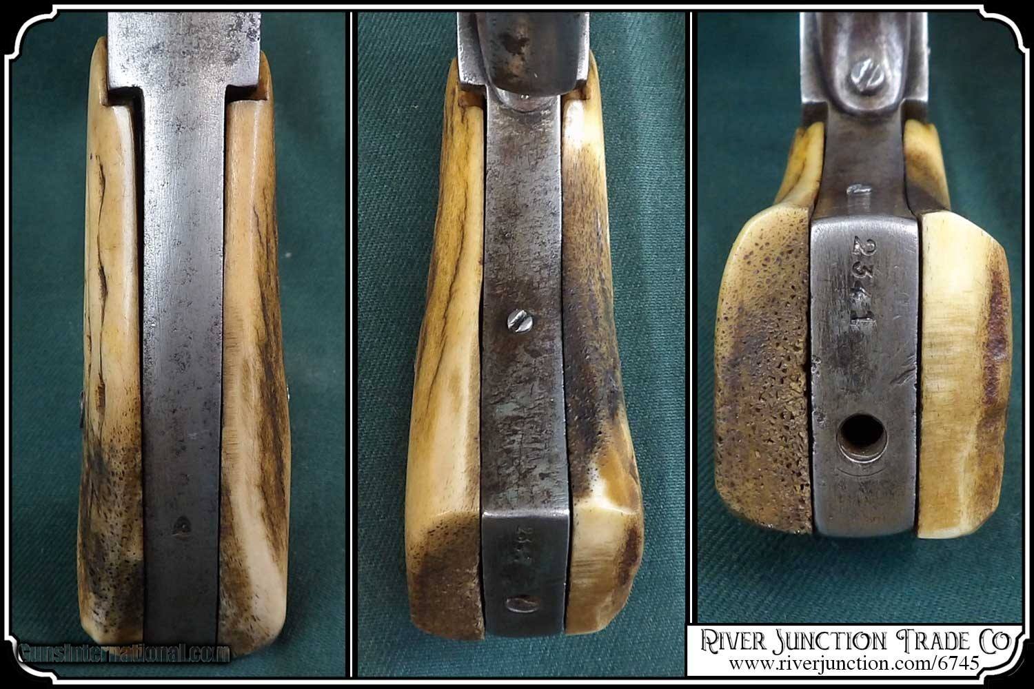 Copy of a Smith & Wesson "Schofield" Double Action .45 with Stag grips