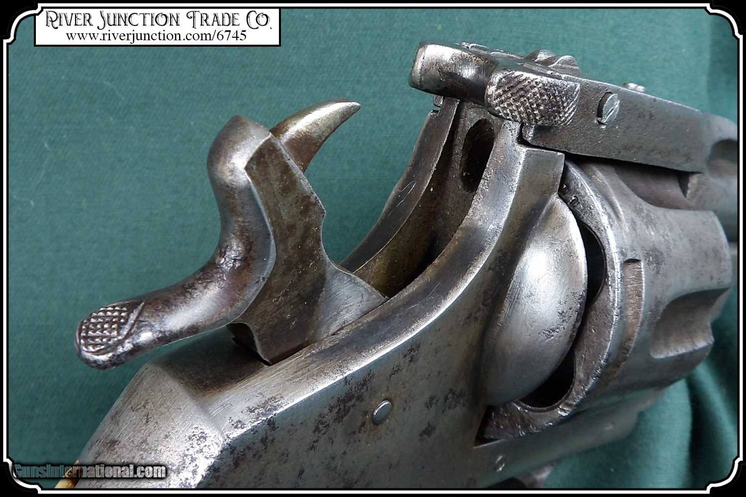 Copy of a Smith & Wesson "Schofield" Double Action .45 with Stag grips