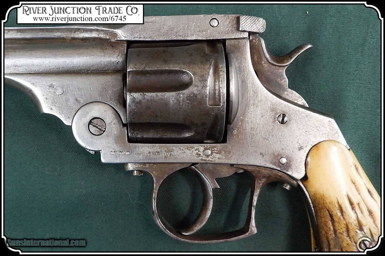 Copy of a Smith & Wesson "Schofield" Double Action .45 with Stag grips