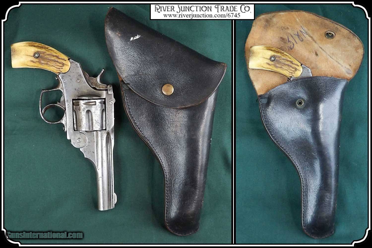 Copy of a Smith & Wesson "Schofield" Double Action .45 with Stag grips