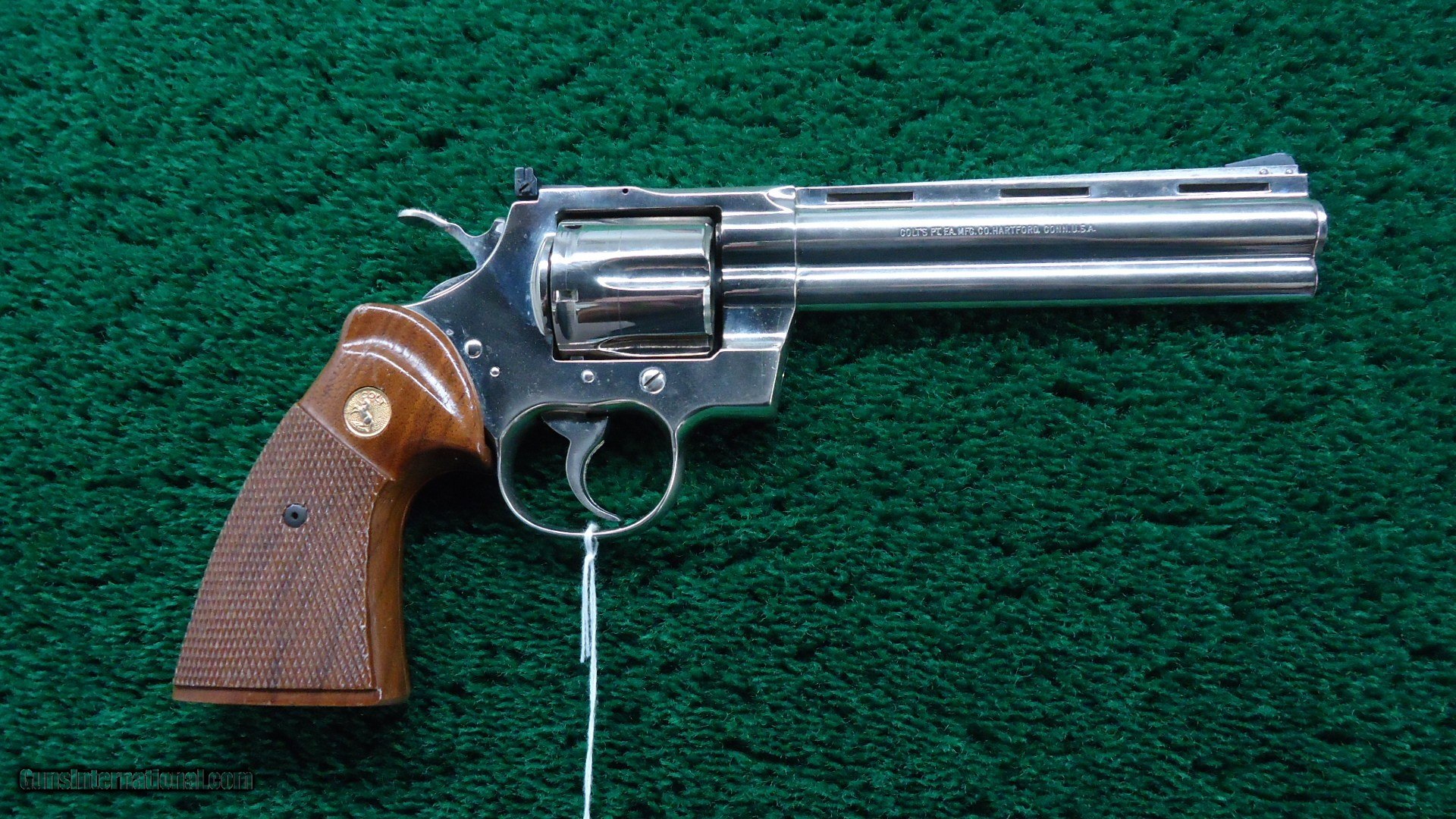 NICKEL FINISH COLT PYTHON 357 REVOLVER