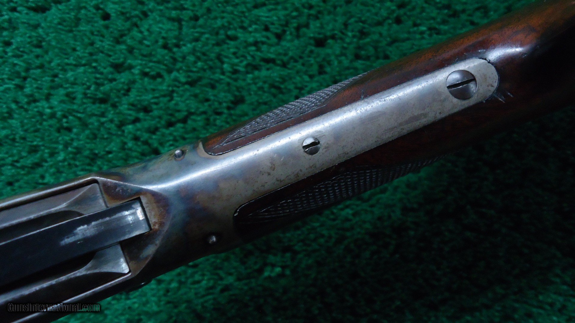 VERY RARE DELUXE CASE COLORED MODEL 1887 LEVER ACTION 12 GAUGE SHOTGUN