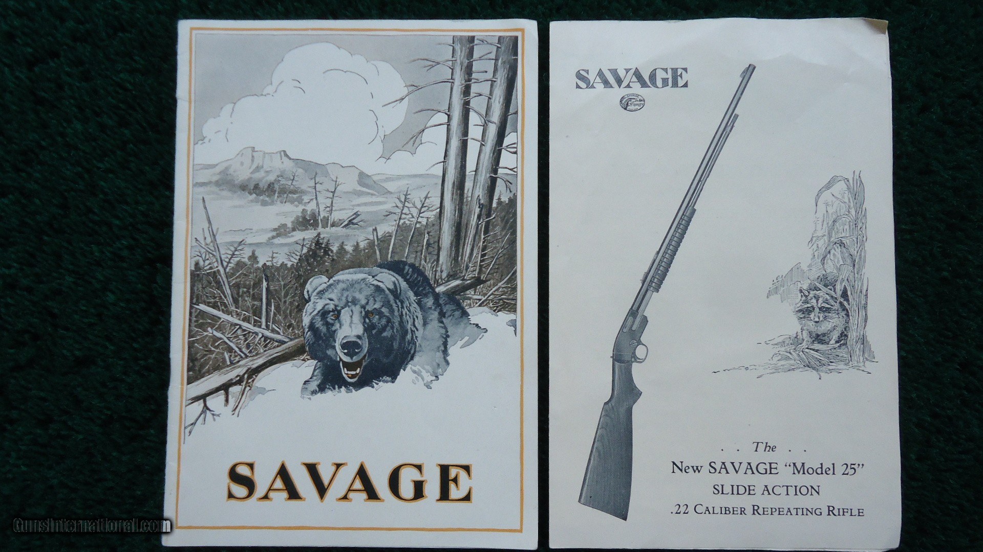 COLLECTION OF VINTAGE SAVAGE ARMS COMPANY CATALOGUES AND PAMPHLETS