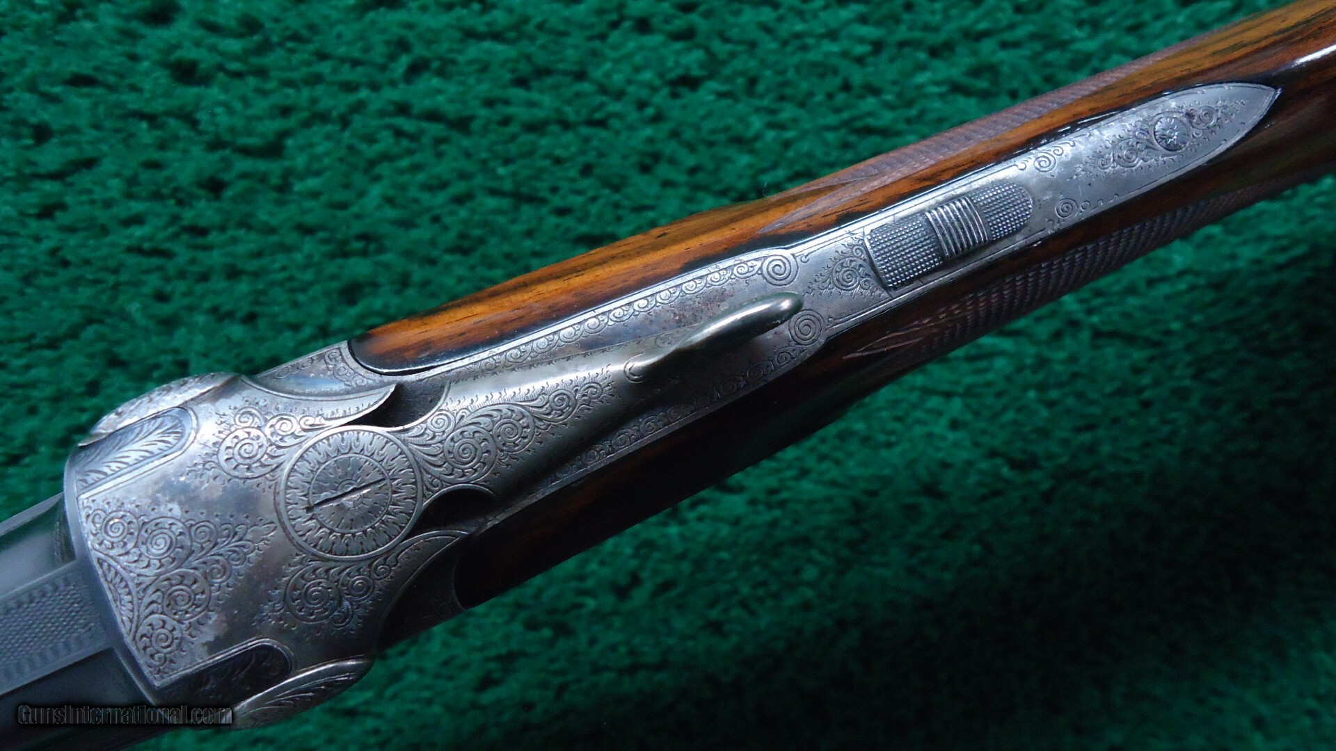 FACTORY ENGRAVED GAME SCENE OVER/UNDER AUSTRIAN 12 GAUGE SHOTGUN for sale