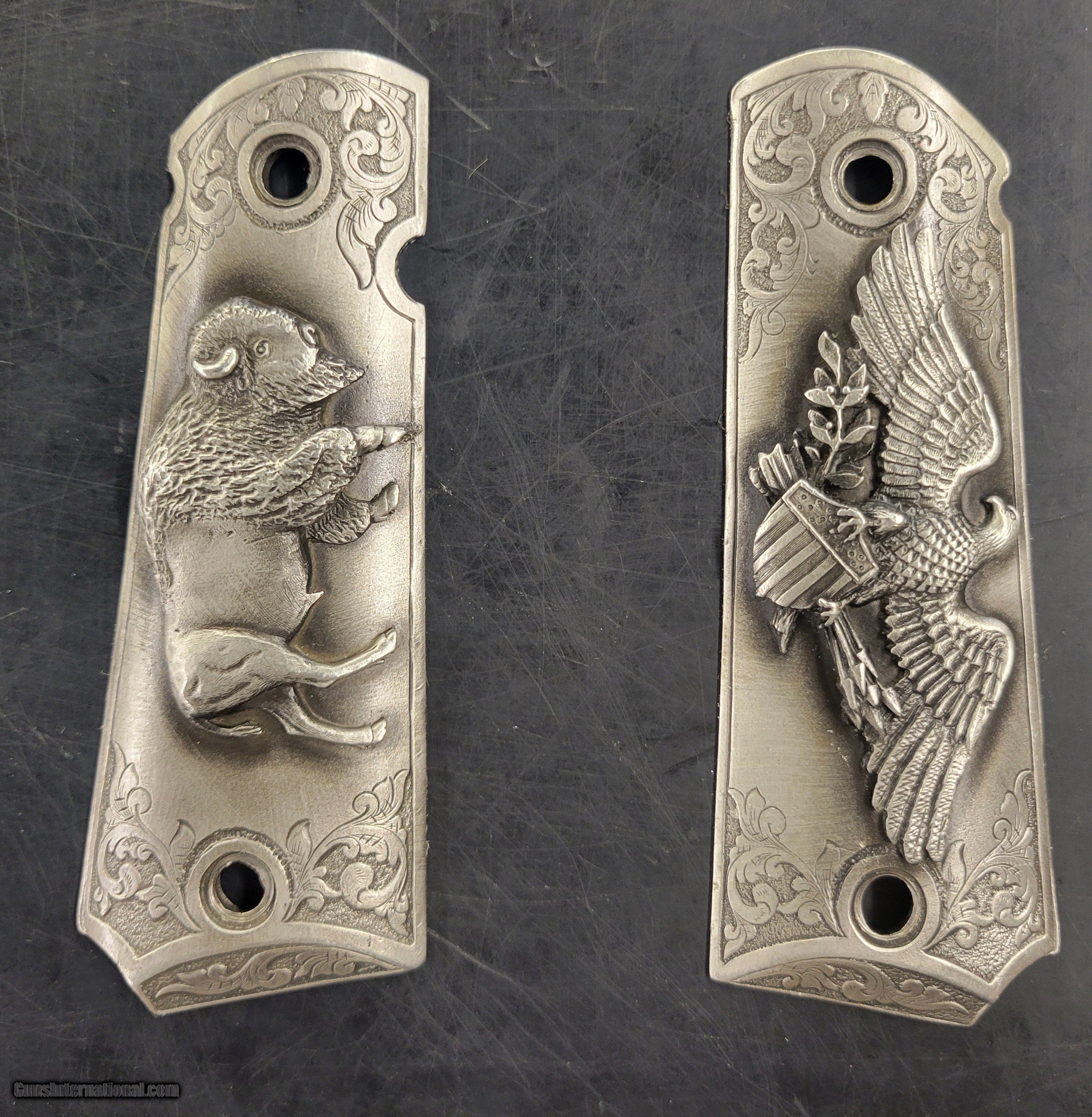 Sid Bell Pewter 1911 grips 1978 marked