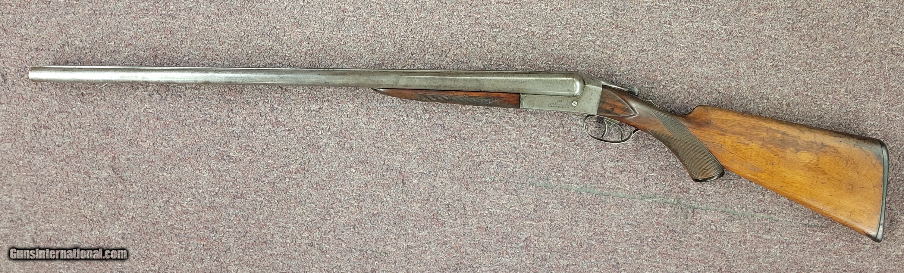 Hopkins and Allen 12 Gauge Boxlock Double Barrel Shotgun