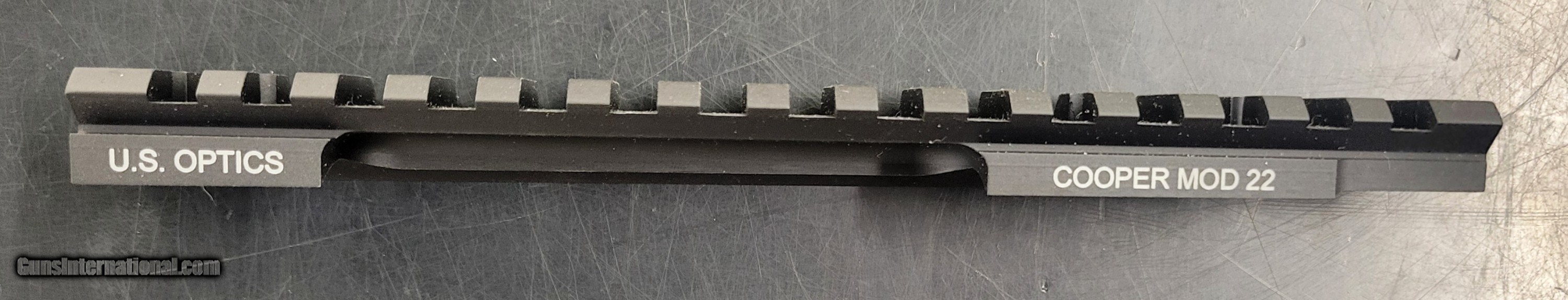 U.S. Optics Picatinny mount / rail for the Cooper Model .22 Rifle