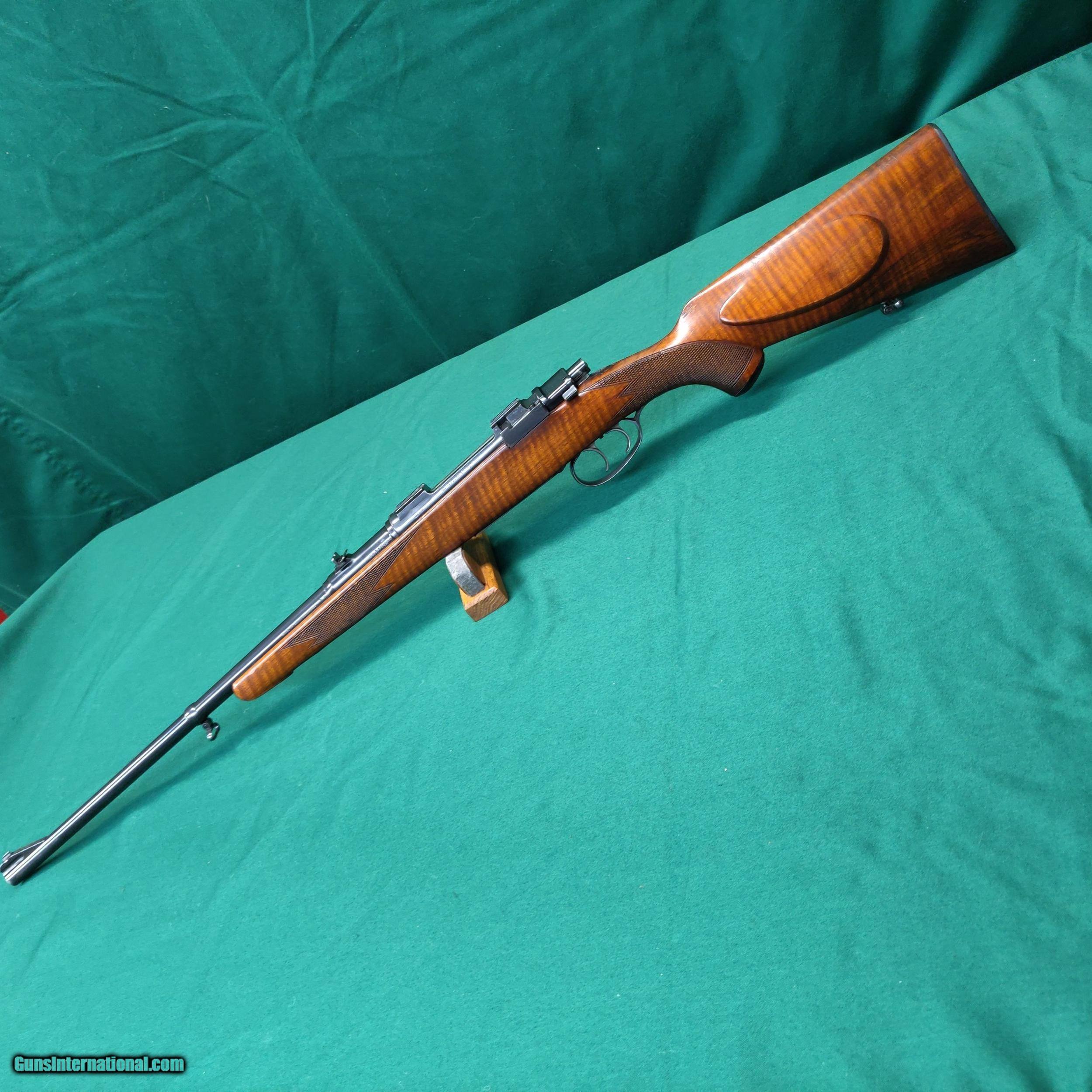 BRNO model 22 Carbine in 7x57, 1954 vintage. full fiddleback stock
