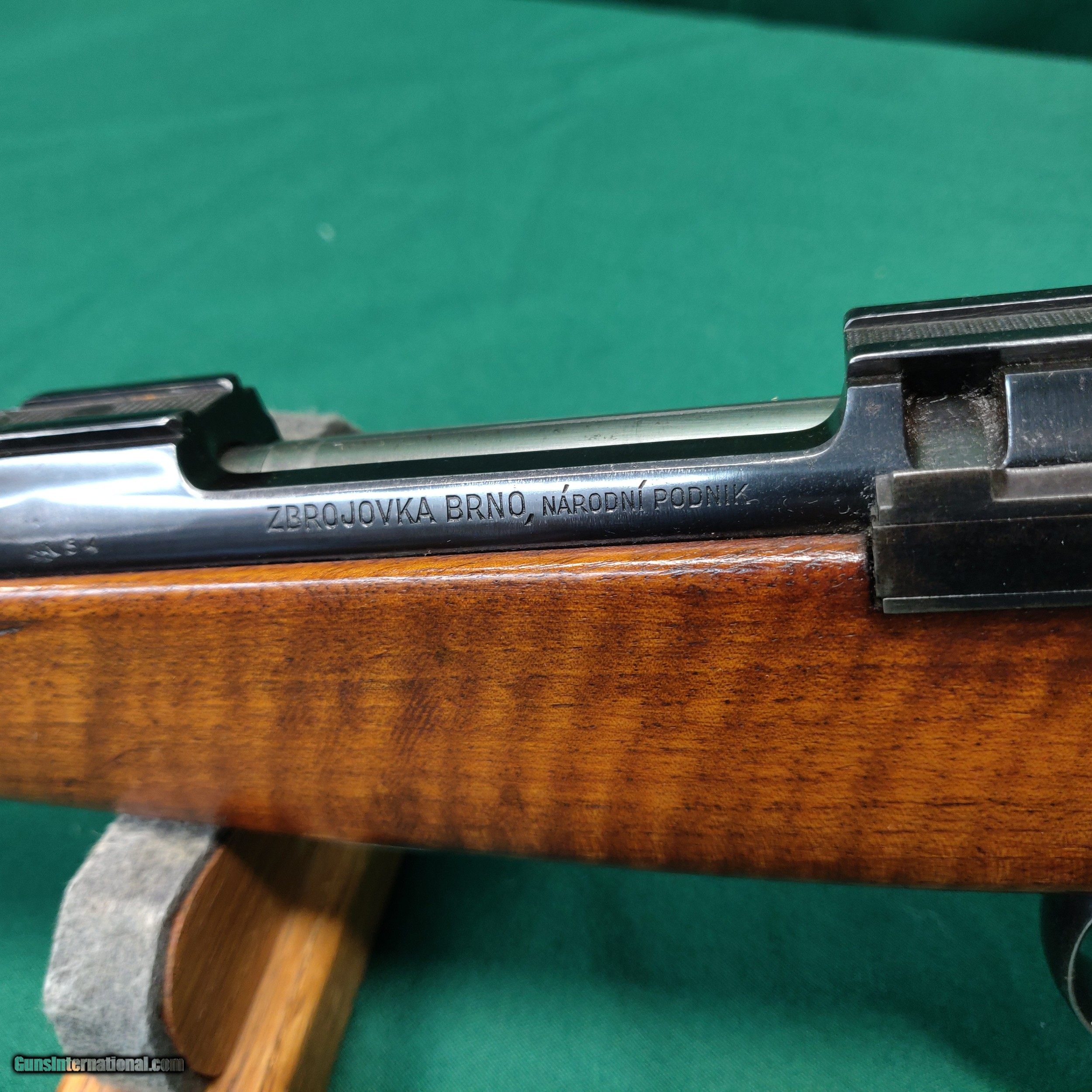 BRNO model 22 Carbine in 7x57, 1954 vintage. full fiddleback stock