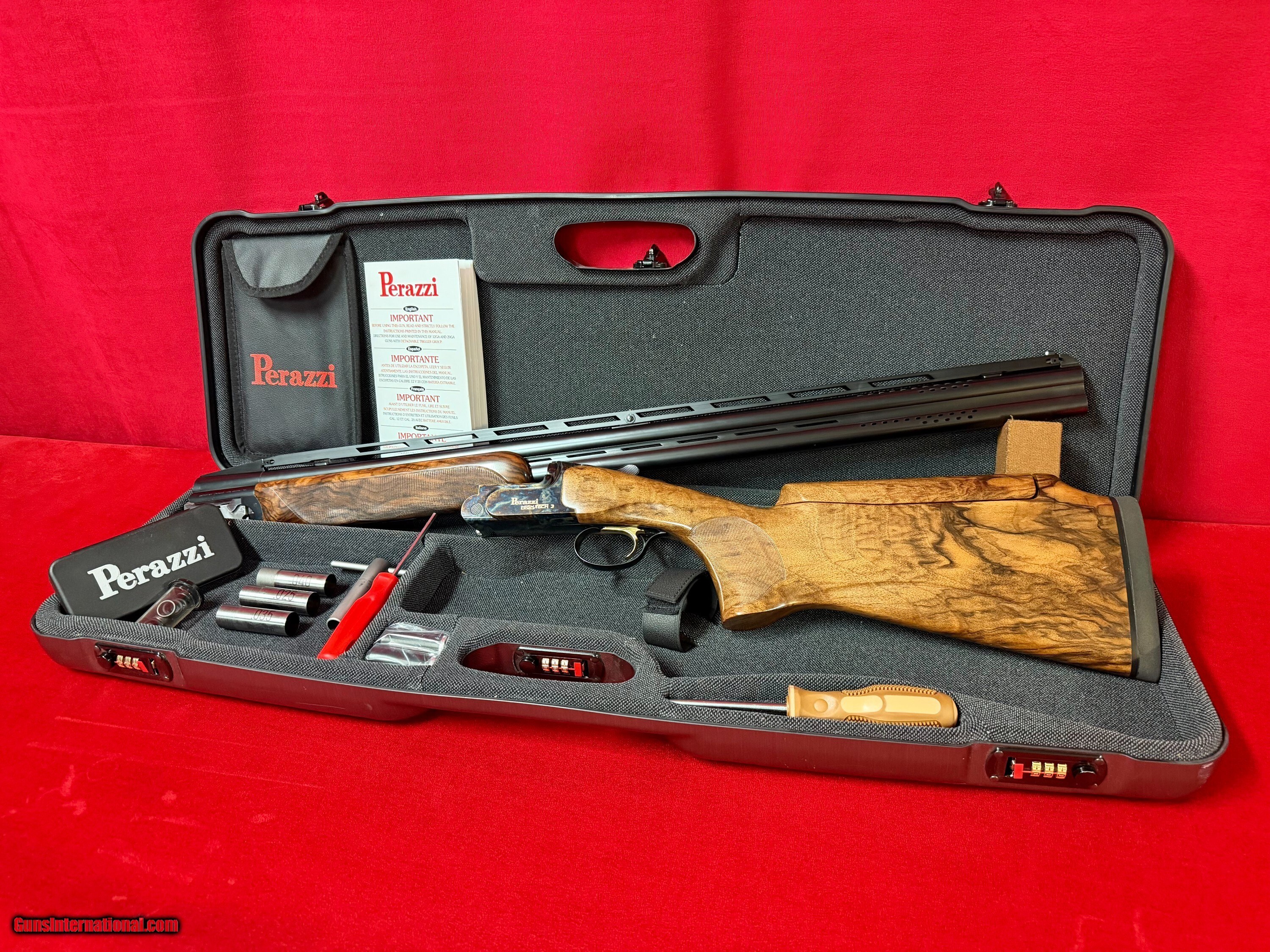 Perazzi High Tech 3 Case Color with 3 Notch Adjustable Rib LIKE NEW SC3 ...