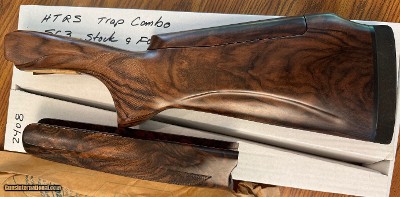PERAZZI 12GA HIGH TECH RS TRAP STOCK AND FOREARM, SC3 GRADE, ADJUSTABLE ...