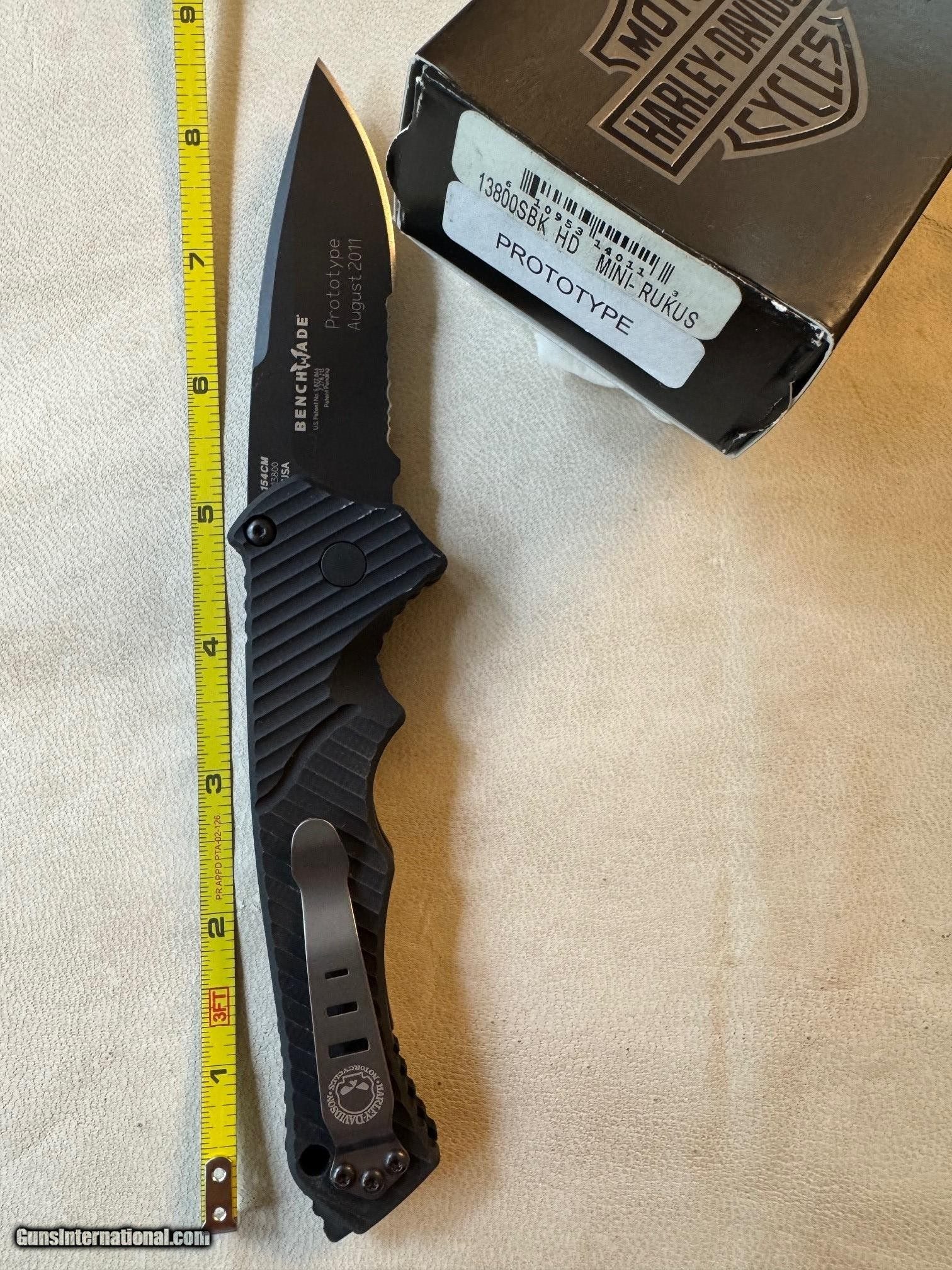 Benchmade 13800SBK Harley Davidson Prototype Mini Rukon, New in ...
